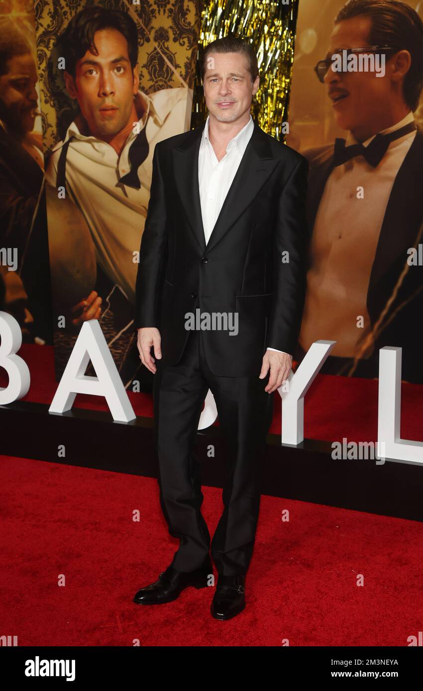 15 December 2022 -Los Angeles, California - Brad Pitt. ''Babylon ...