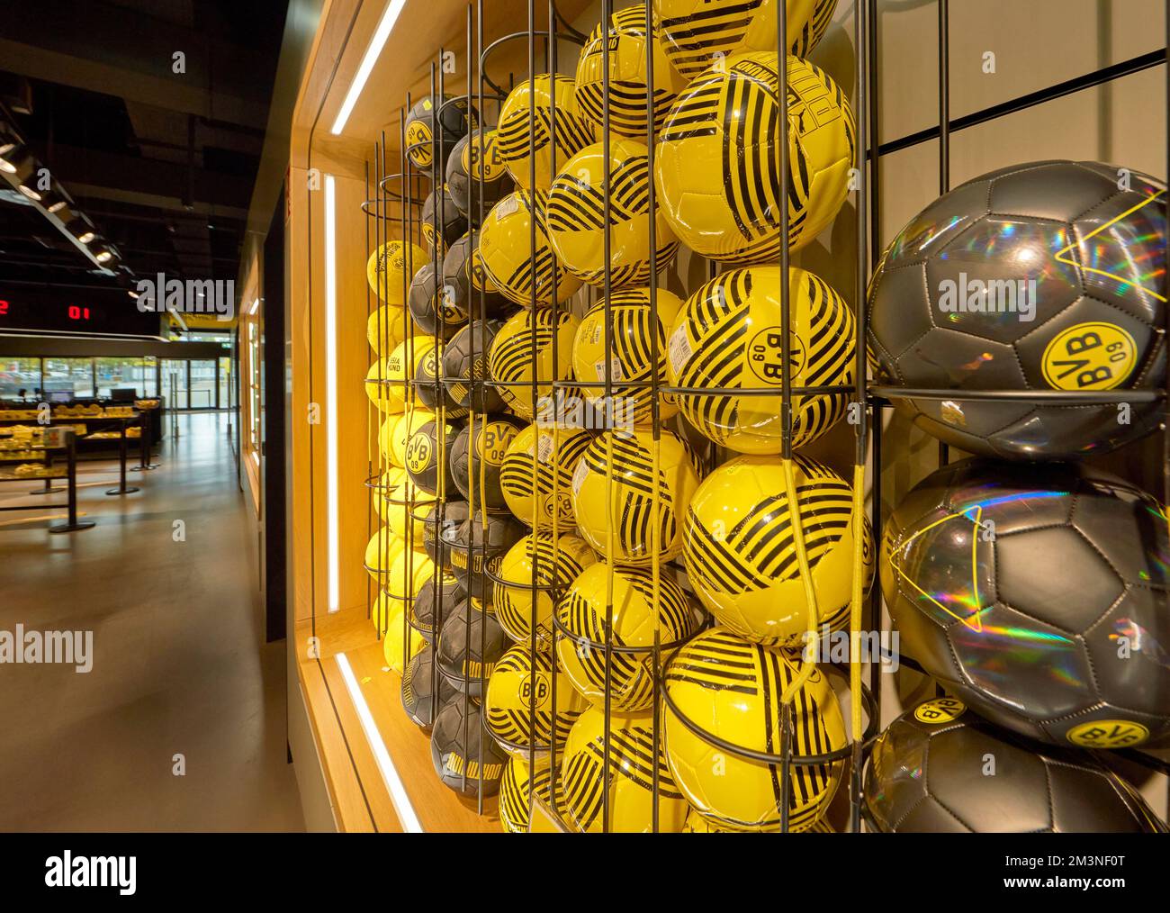 Visiting FC Borussia Dortmund fan shop Stock Photo - Alamy
