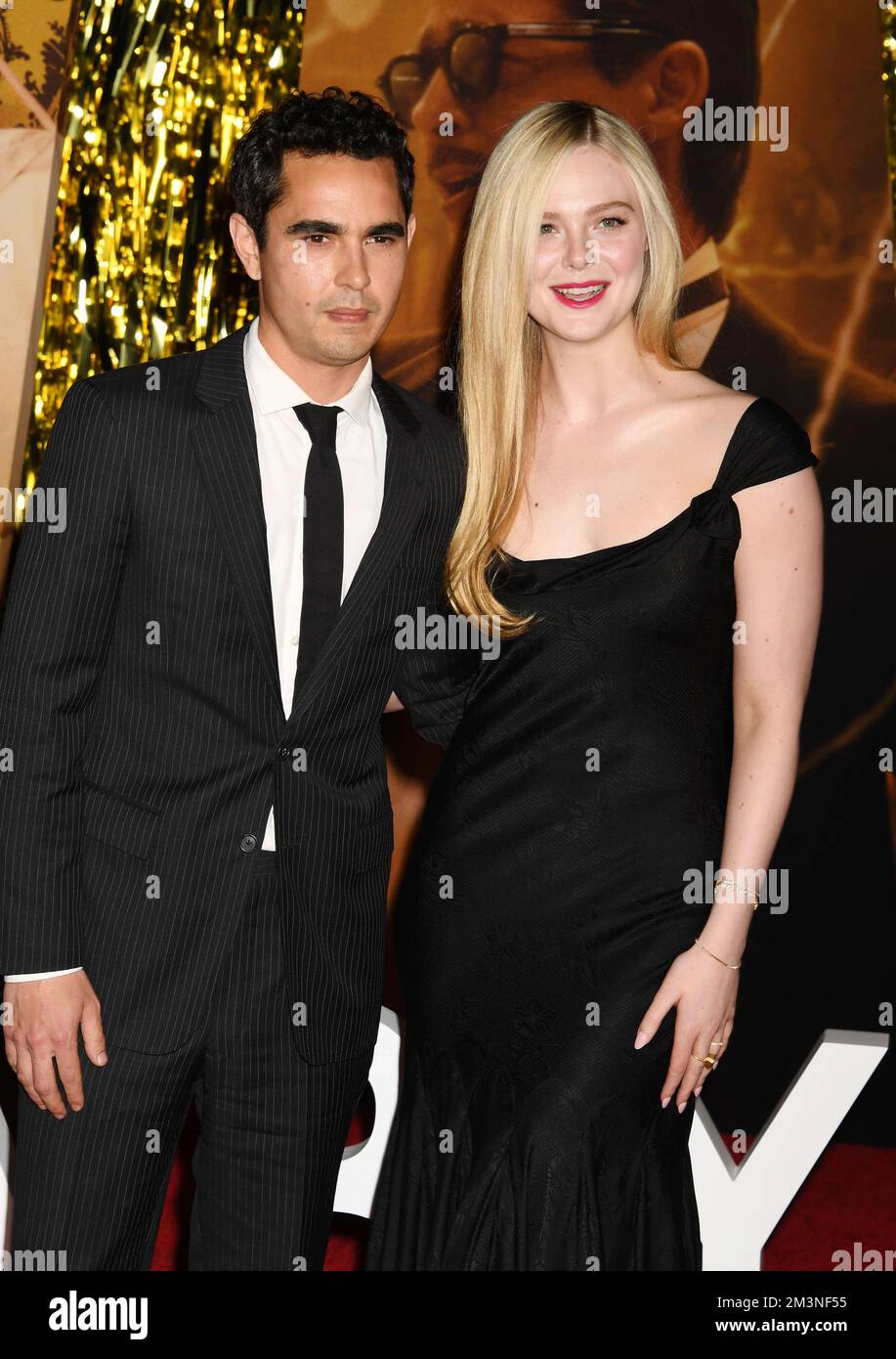 LOS ANGELES, CALIFORNIA - DECEMBER 15: (L-R) Max Minghella and Elle ...