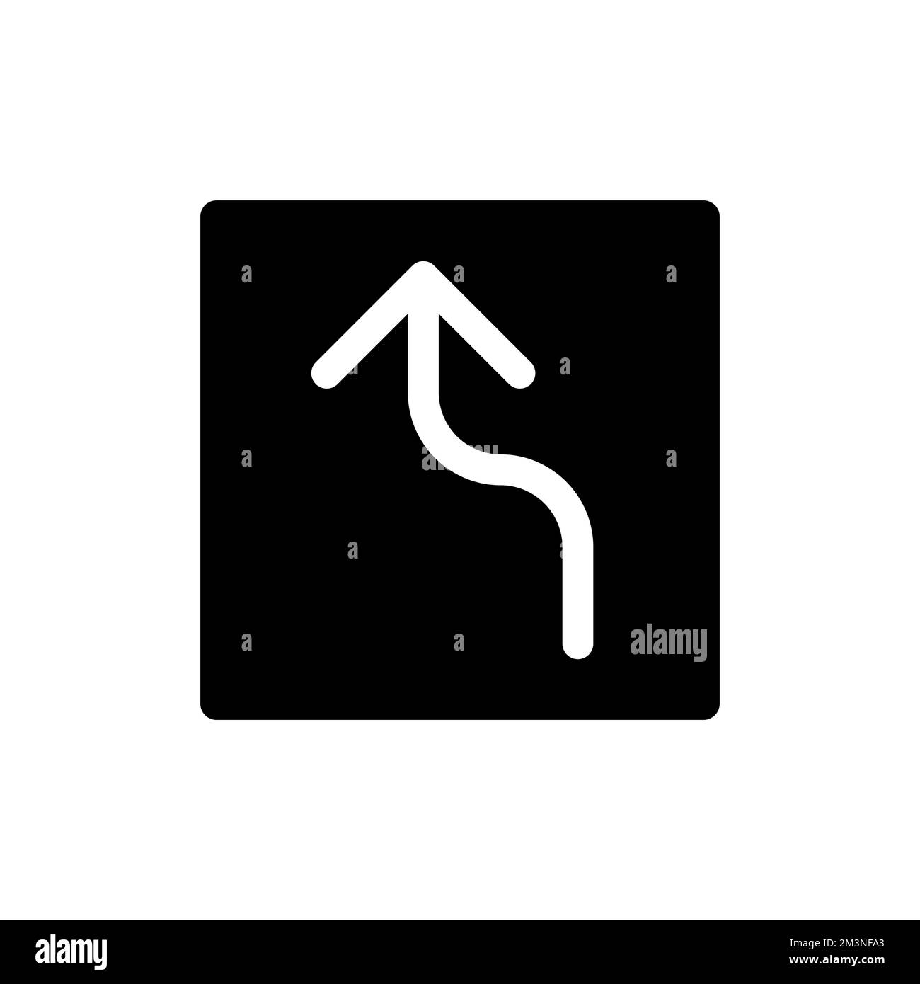 Left reverse turn arrow black glyph ui icon Stock Vector Image & Art - Alamy