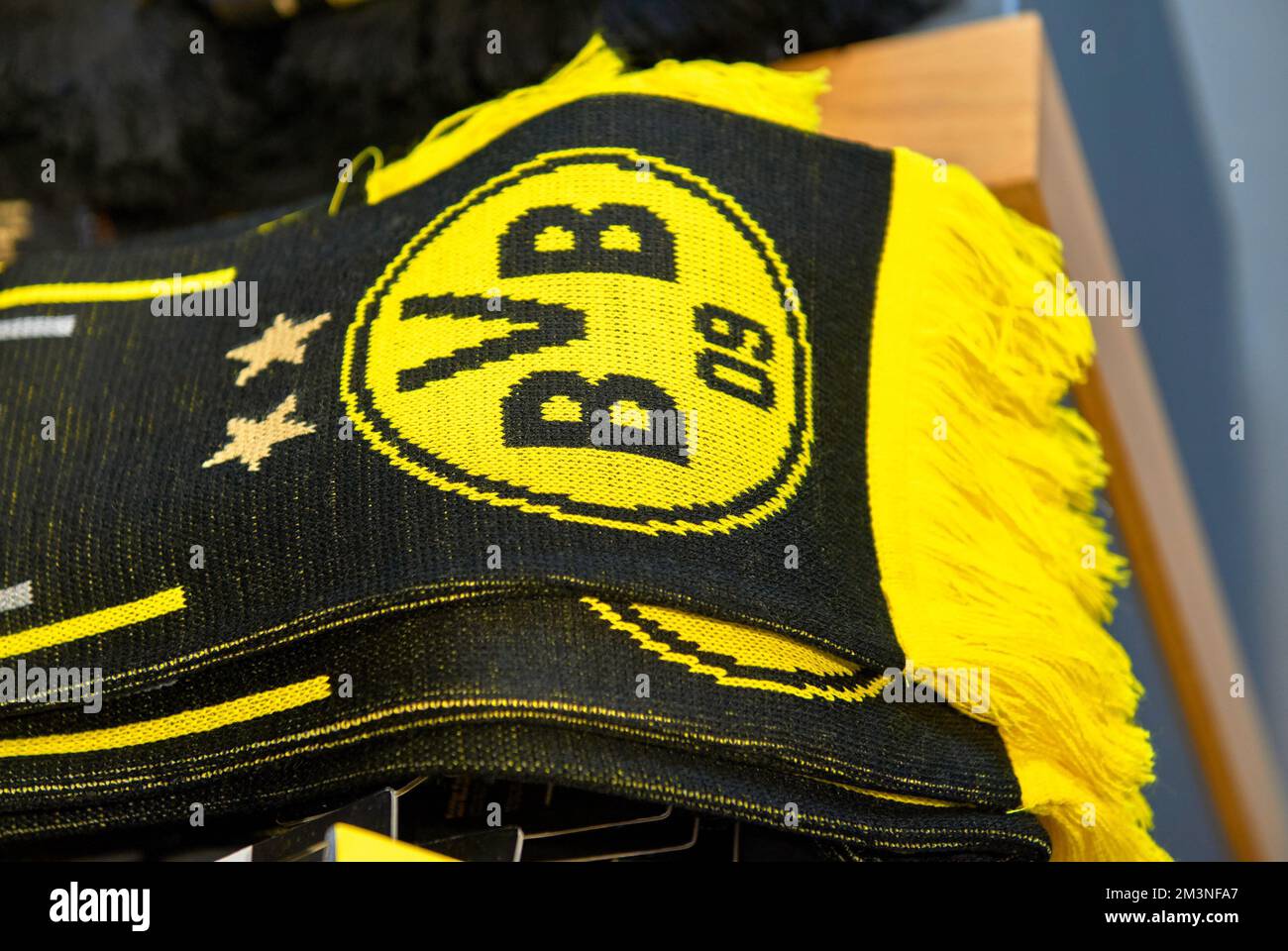 Visiting FC Borussia Dortmund fan shop Stock Photo - Alamy