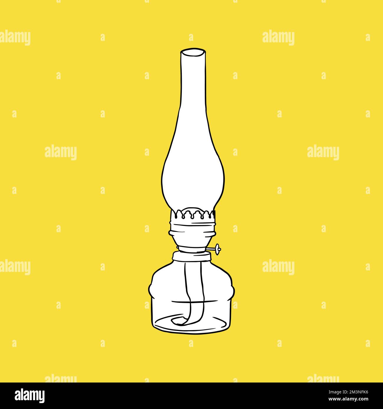 Lamp Icon, Sketch and Vintage style. - Vector. Vector illustration ...