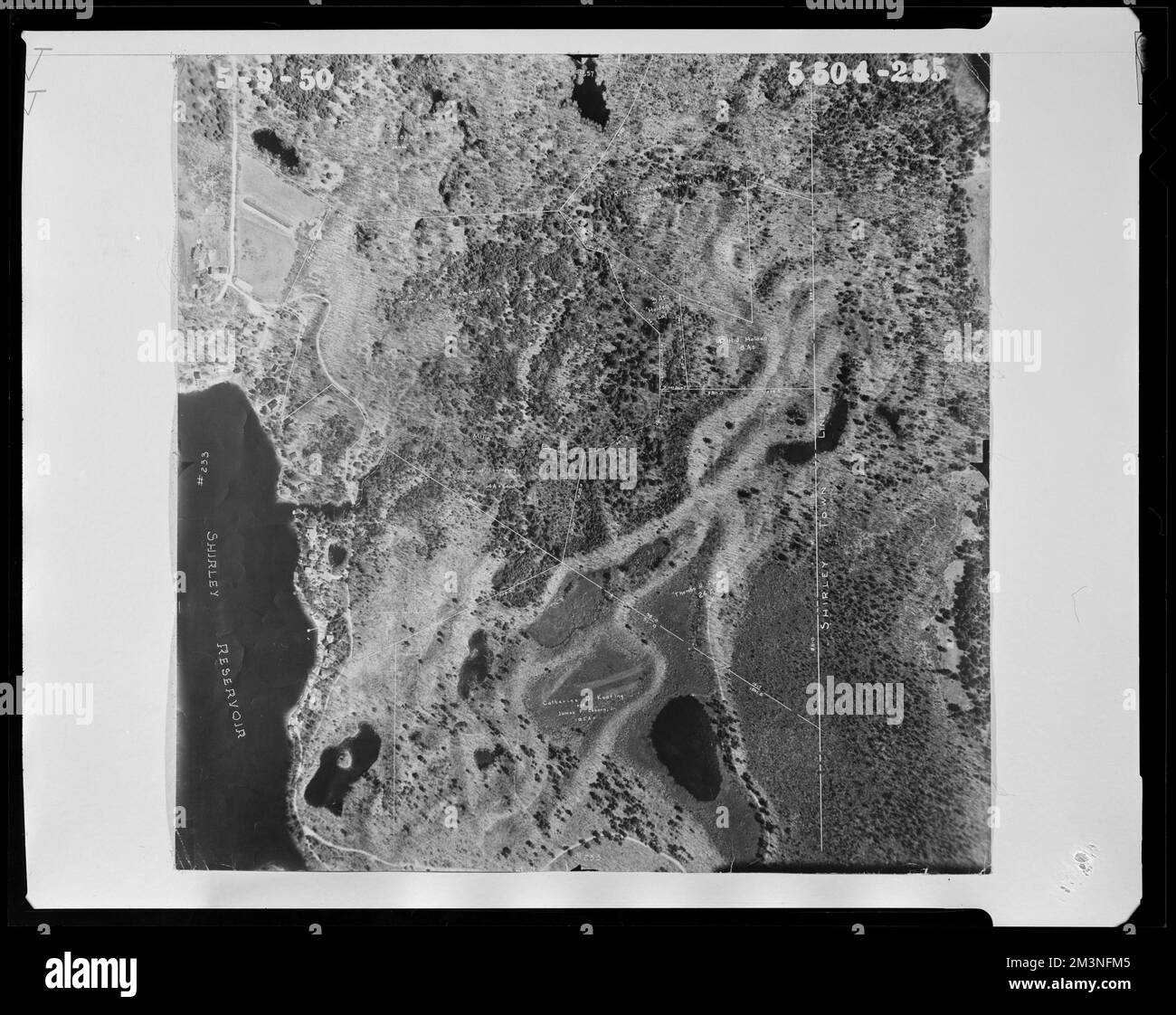 Properties near the northeastern edge of Shirley Reservoir and the ...