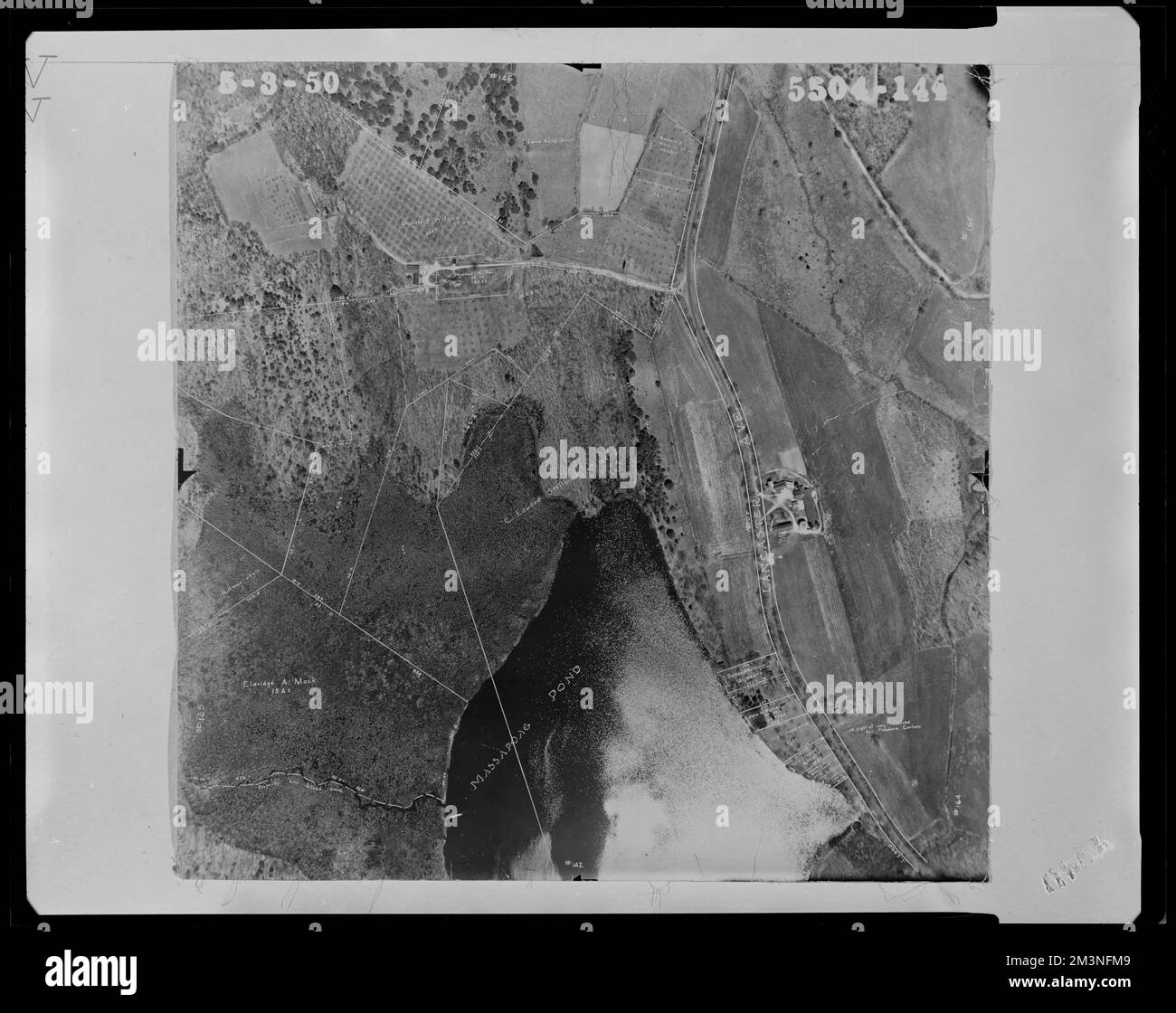 Properties near the northern end of Massapoag Pond and Lancaster Avenue ...