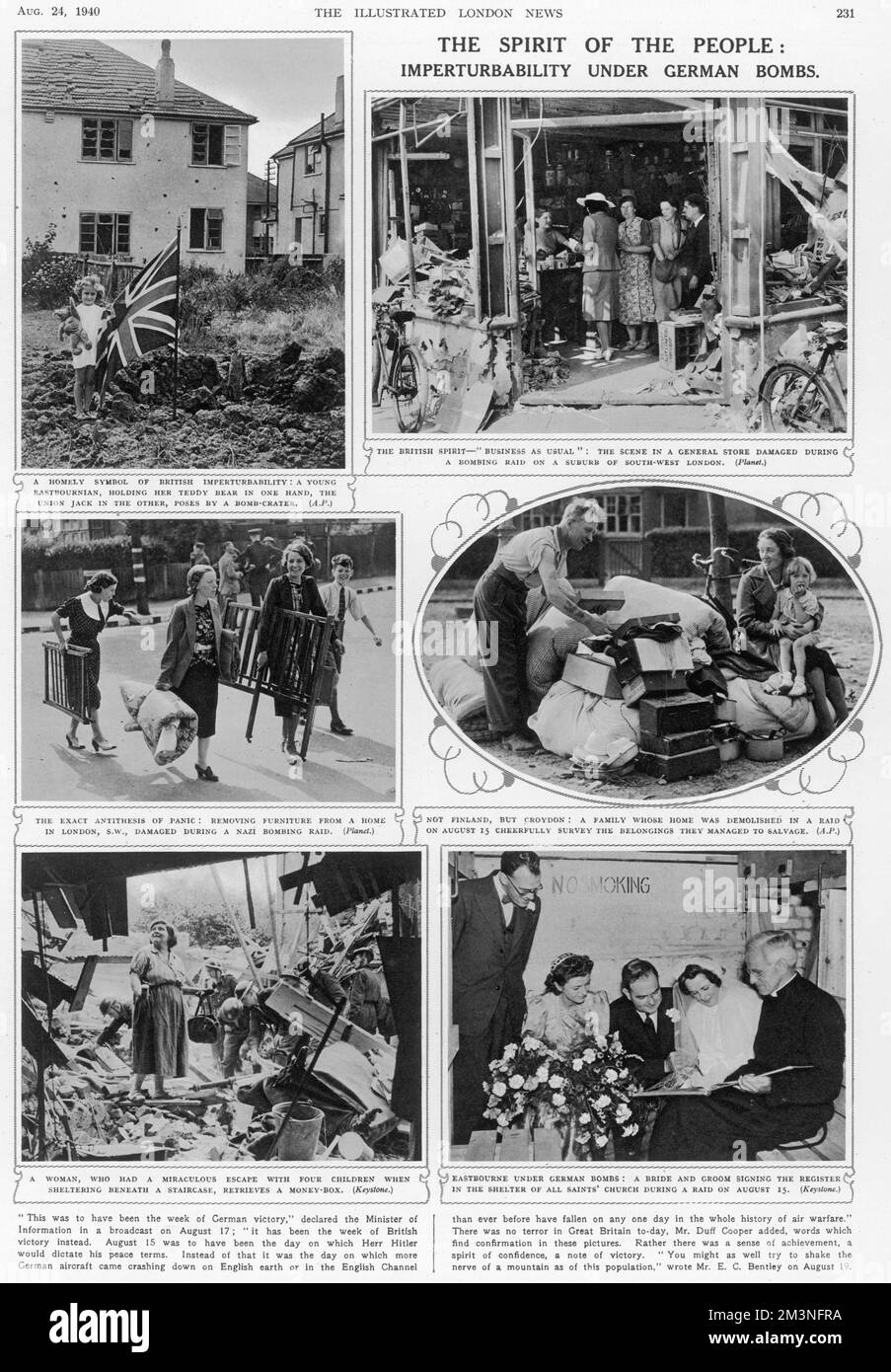 Six photos showing the imperturbability of British citizens when faced ...