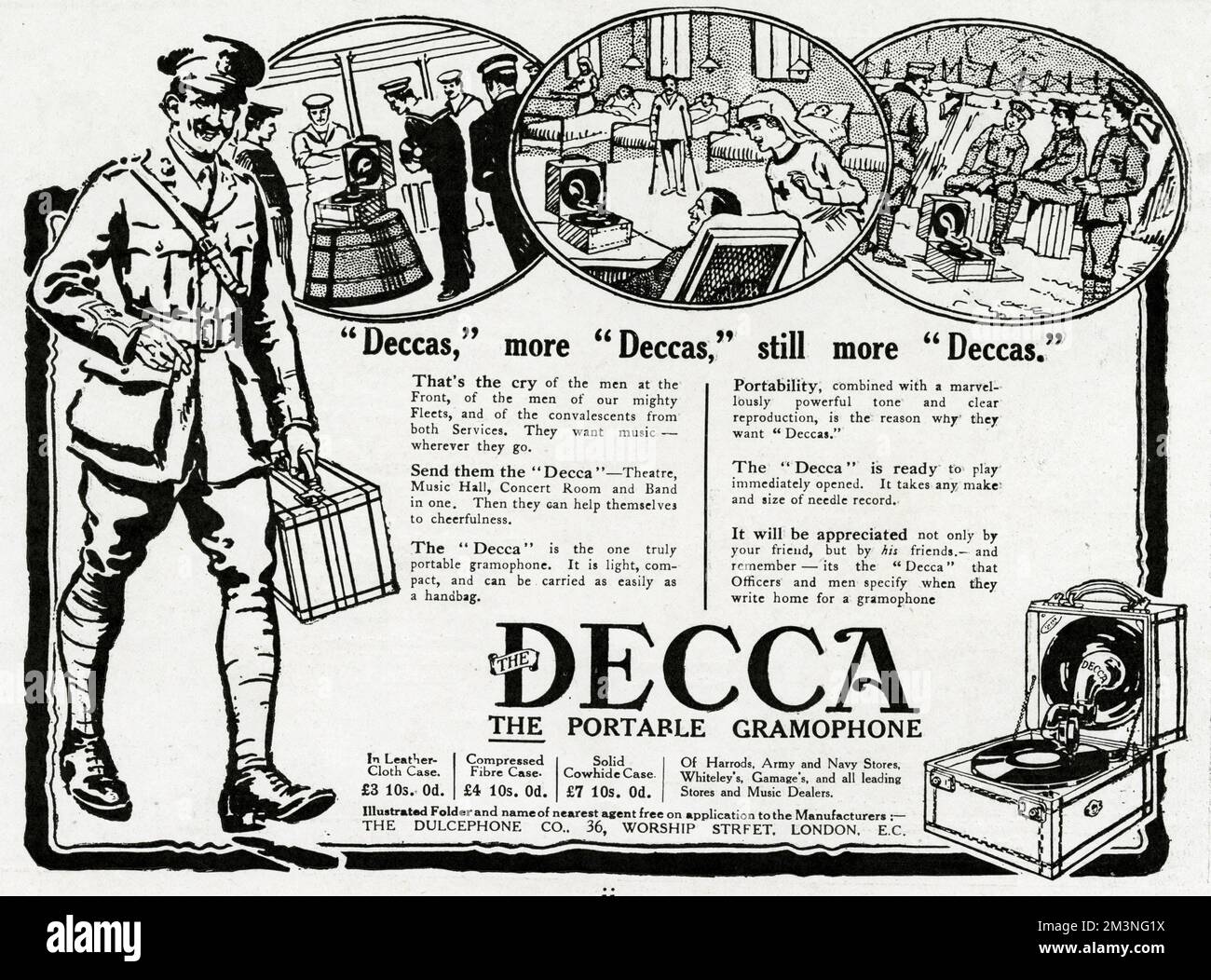 Gramophone advert hi-res stock photography and images - Alamy