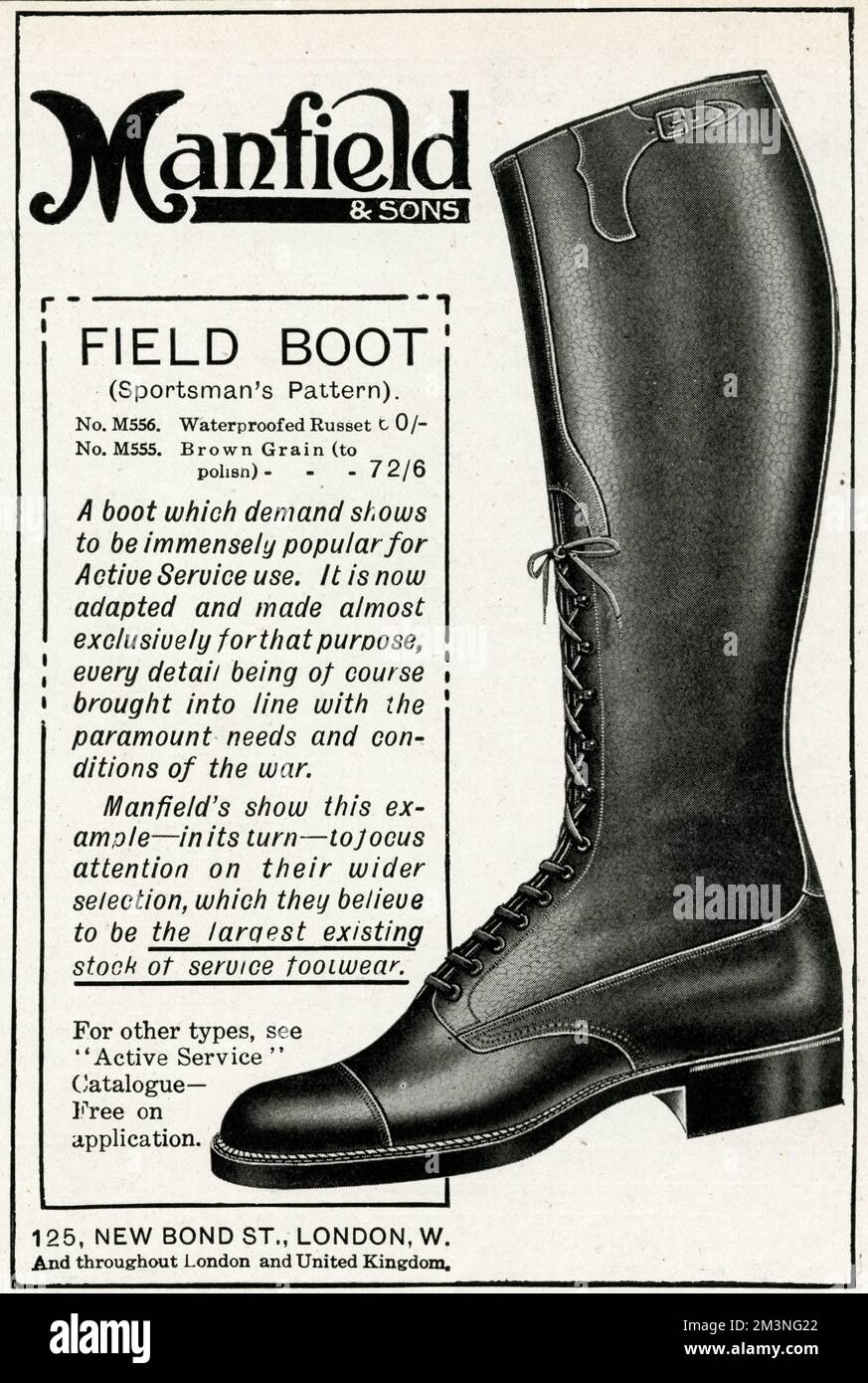 British boot advertisement hi-res stock photography and images - Alamy