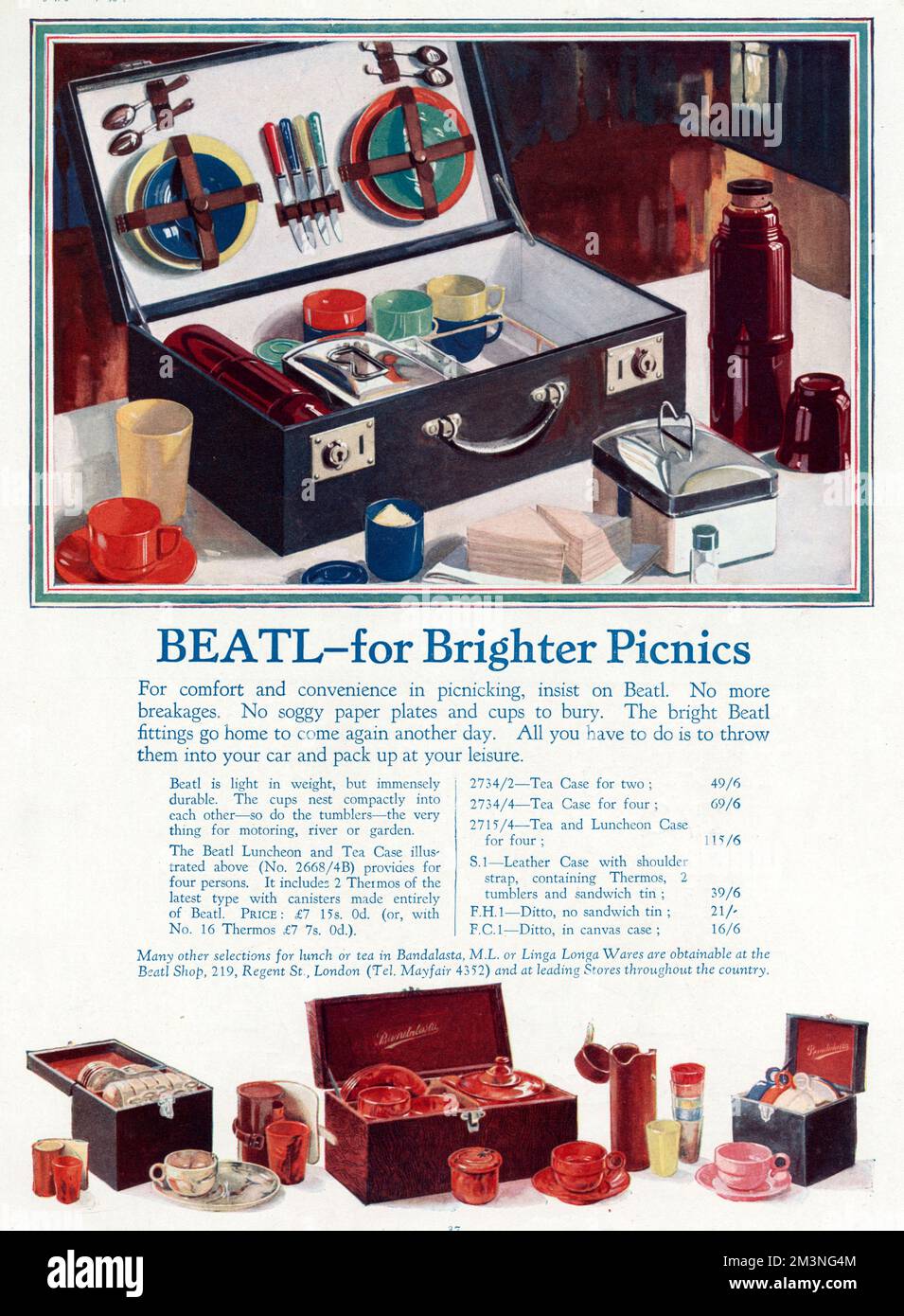 1930 picnic hi-res stock photography and images - Alamy