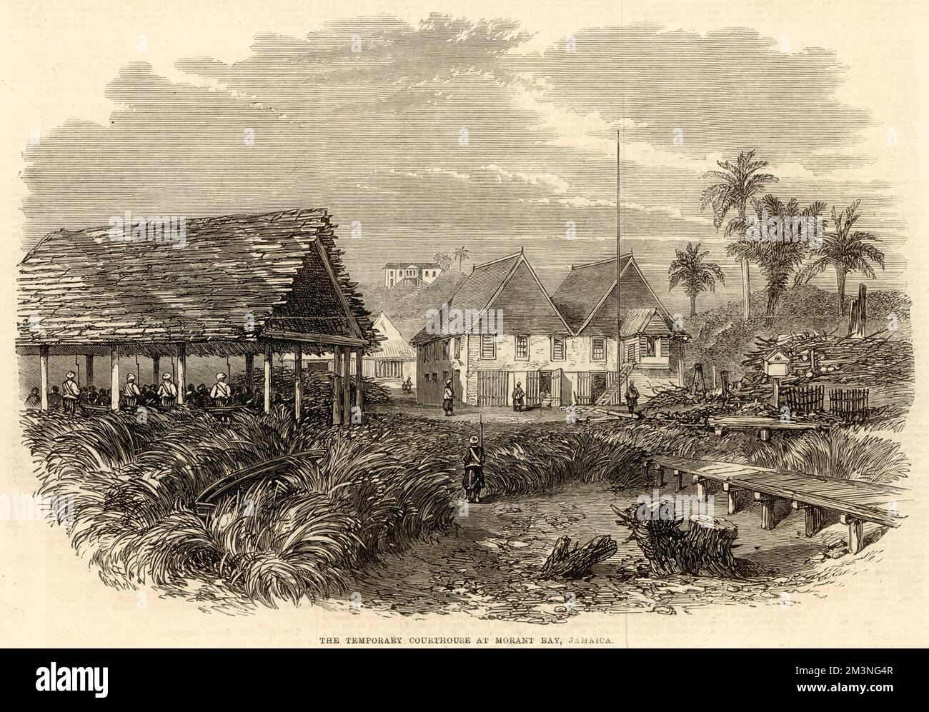The temporary courthouse at Morant Bay, Jamaica Stock Photo - Alamy