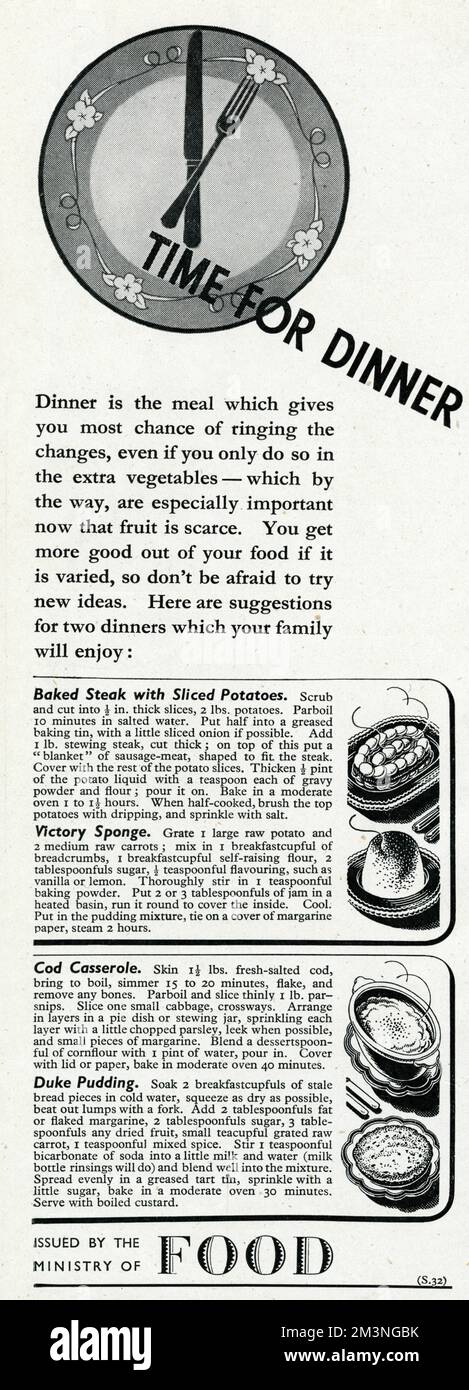 Ww2 family dinner hi-res stock photography and images - Alamy