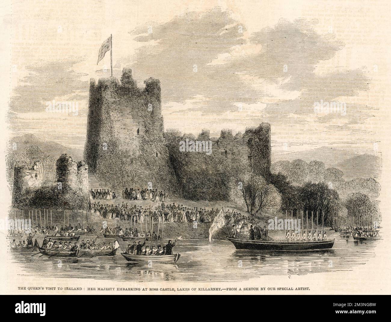 Queen Victoria in Ireland 1861 Stock Photo - Alamy