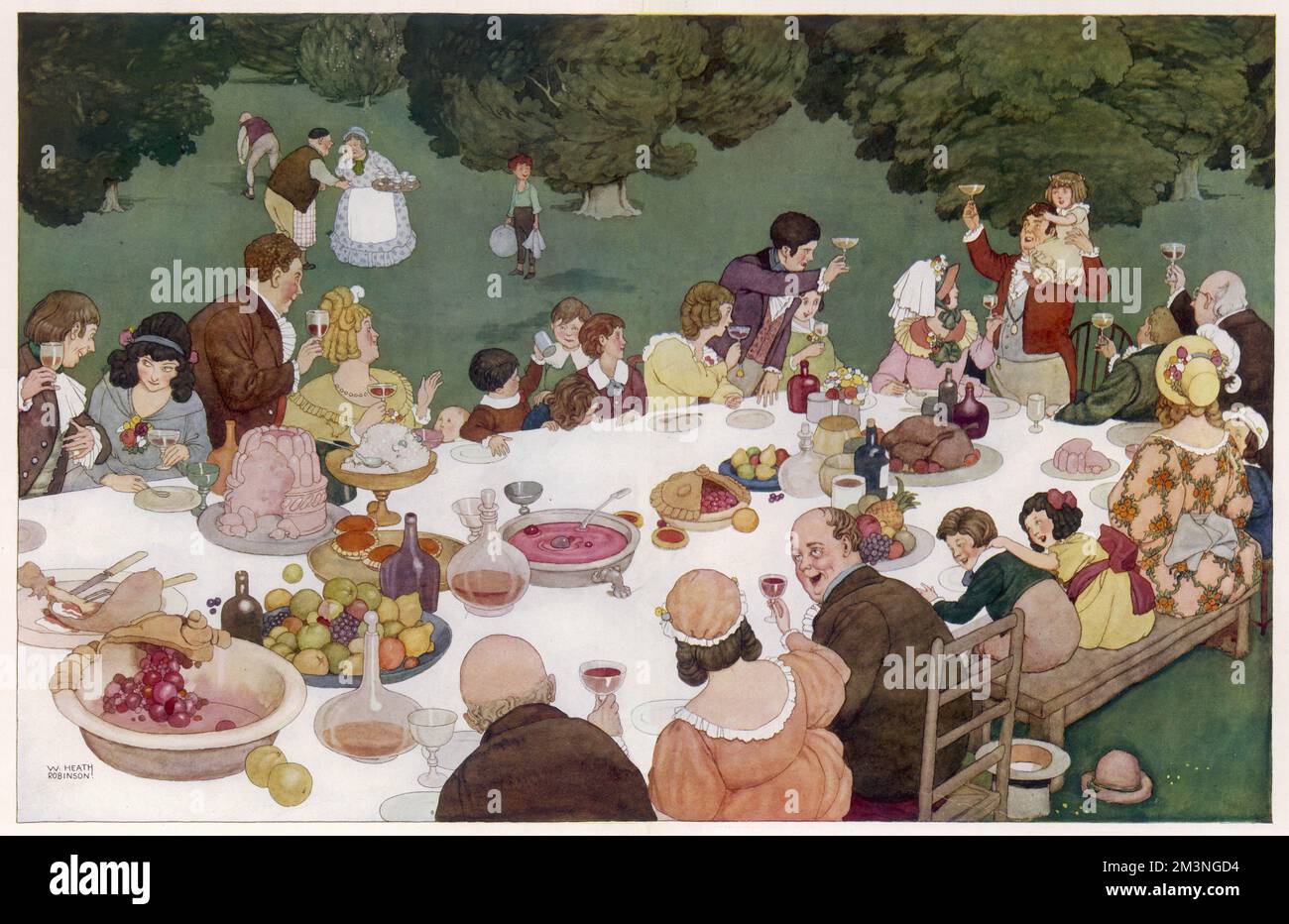 The Toast by William Heath Robinson Stock Photo - Alamy