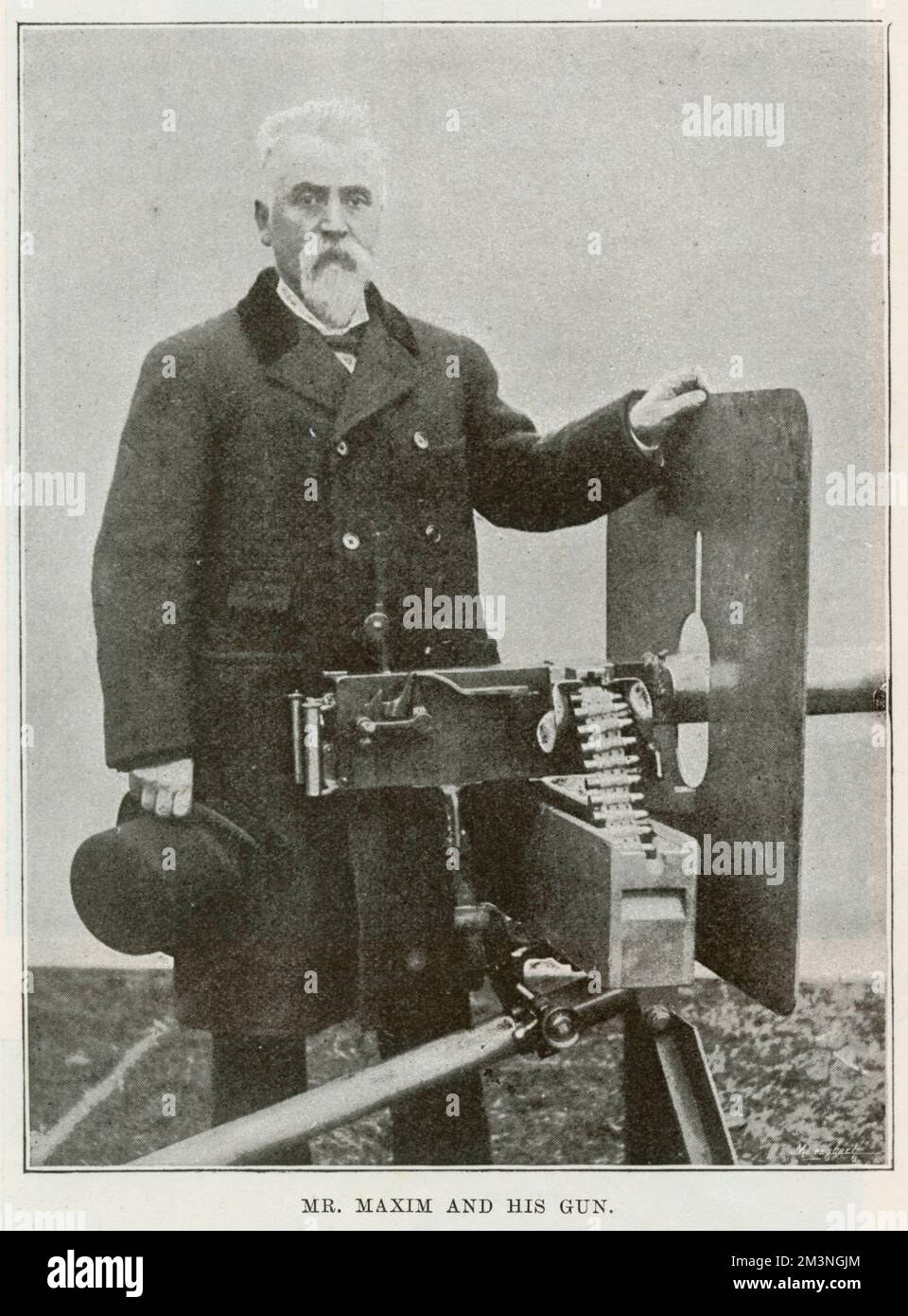 Maxim and his machine gun Stock Photo - Alamy