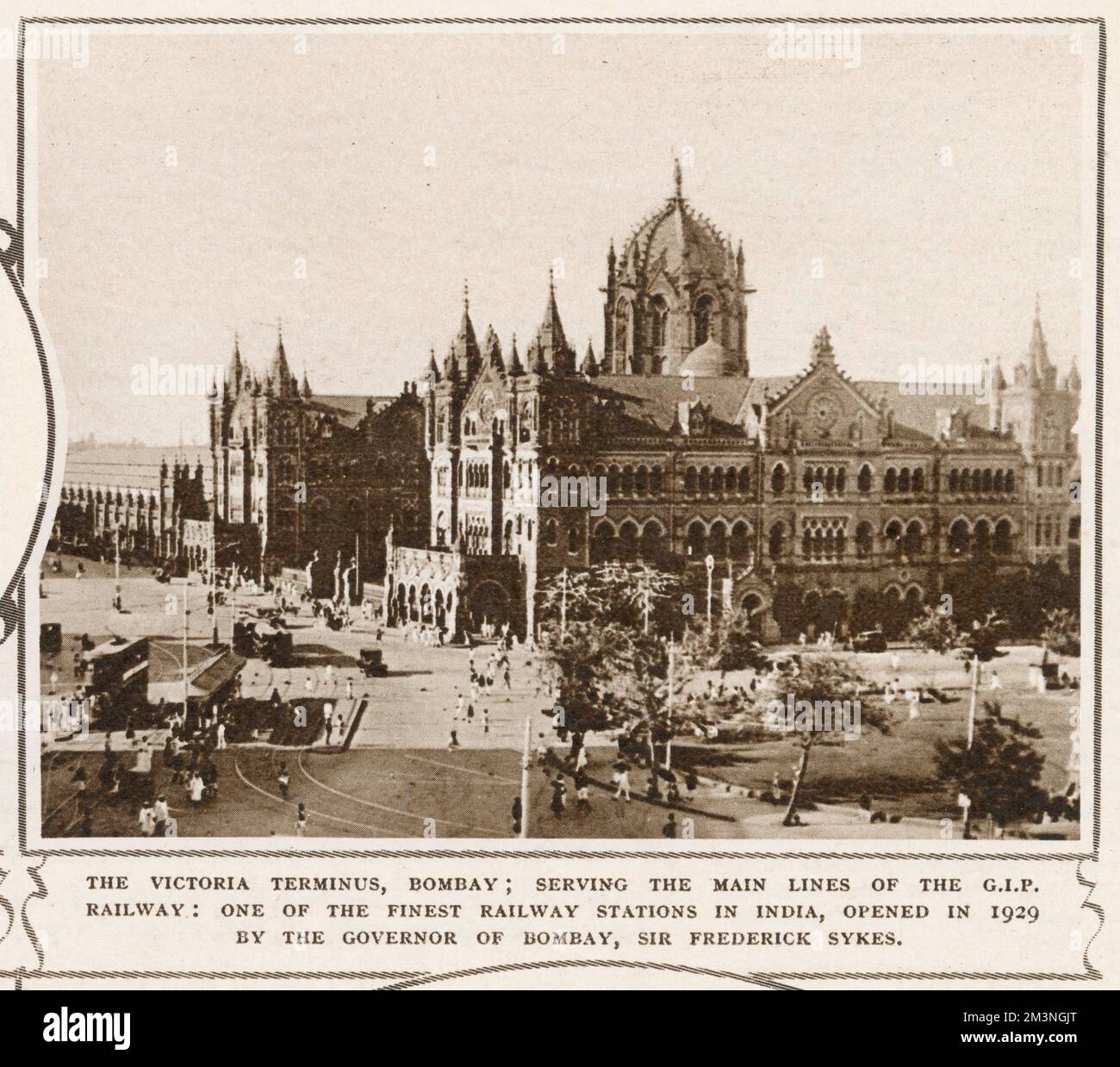 Victoria Terminus, Bombay Stock Photo - Alamy
