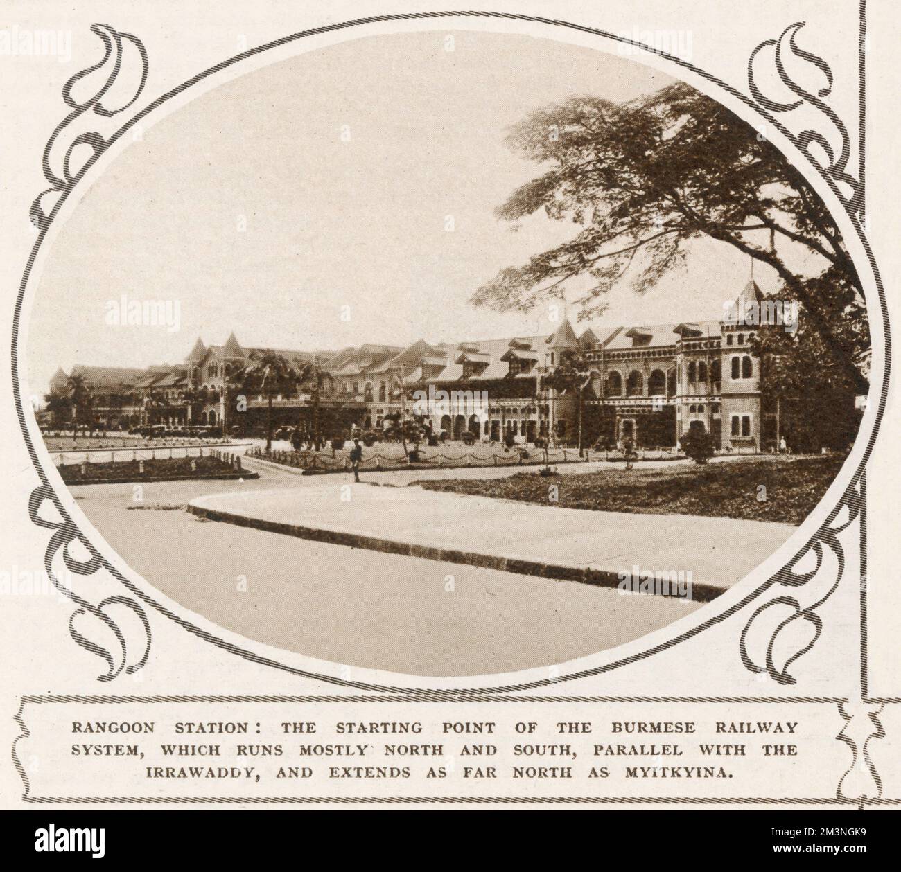 RANGOON RAILWAY STATION, INDIA Stock Photo - Alamy