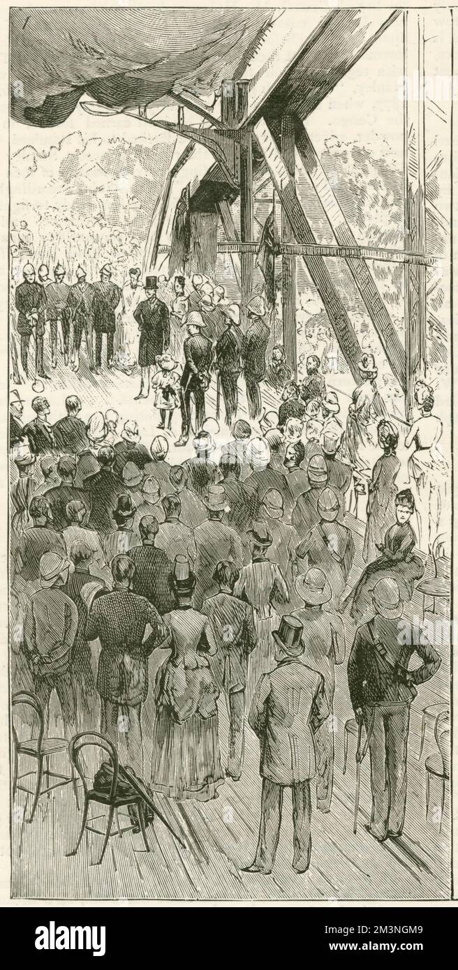 Lord Dufferin opens the Jubilee Bridge Stock Photo - Alamy