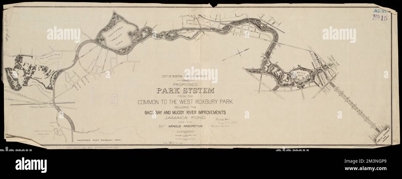 Muddy river boston map hi-res stock photography and images - Alamy