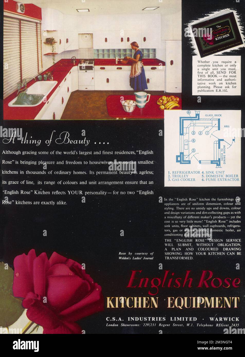 1950s english kitchen interior hi-res stock photography and images - Alamy