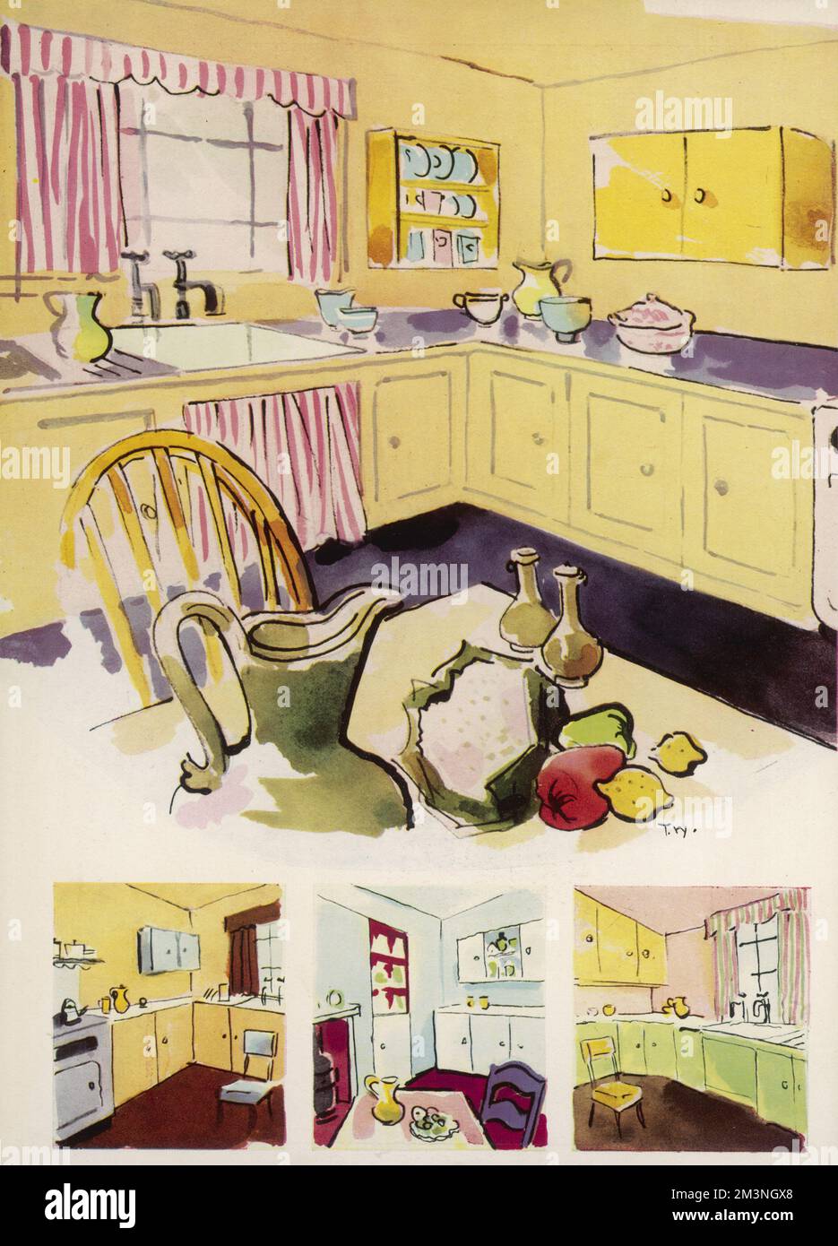1950s kitchen hi-res stock photography and images - Alamy