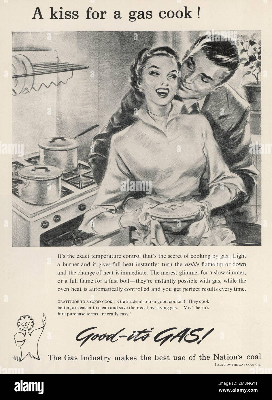 Advertisement by the Gas Industry promoting the use of coal-fired gas ...