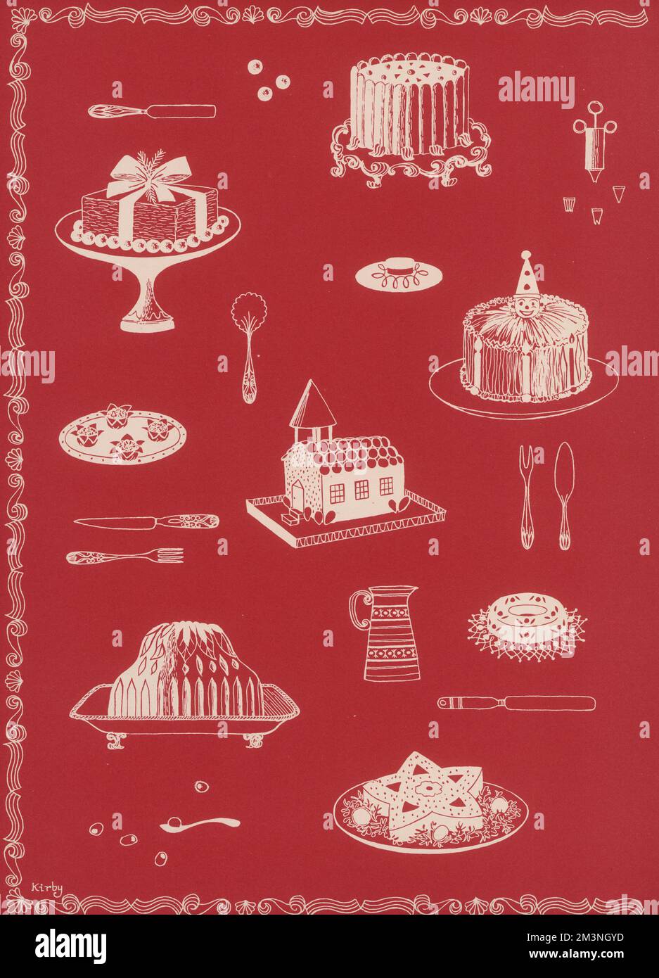 A whimsical and rather kitsch selection of festive foods including ...