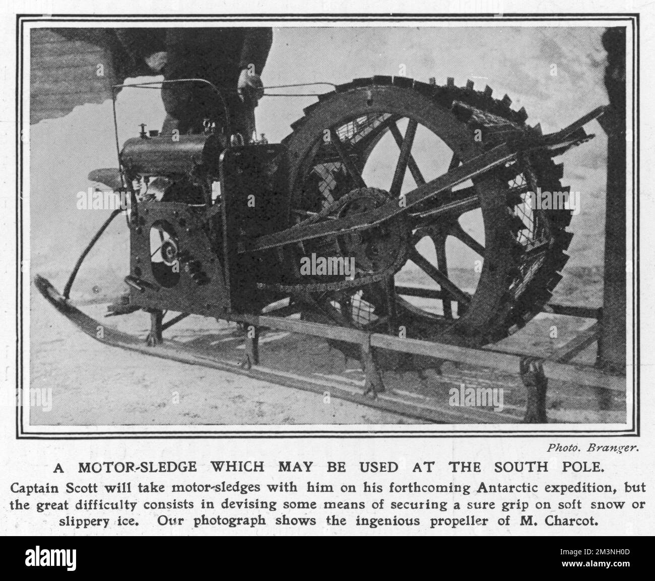 A suggestion for the type of motor sledge to be taken by Captain Scott ...