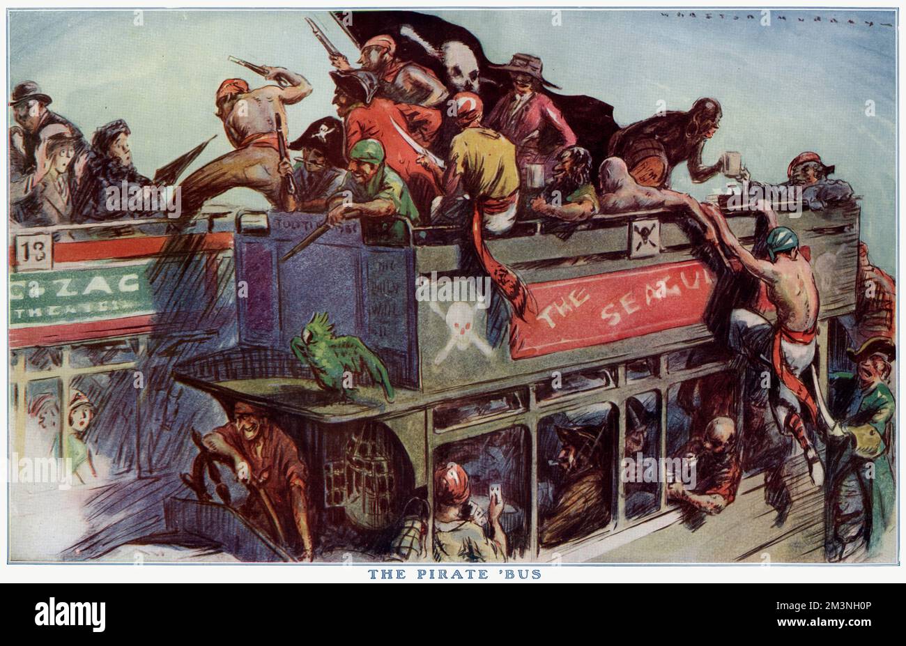 The pirate 'bus by Webster Murray Stock Photo - Alamy