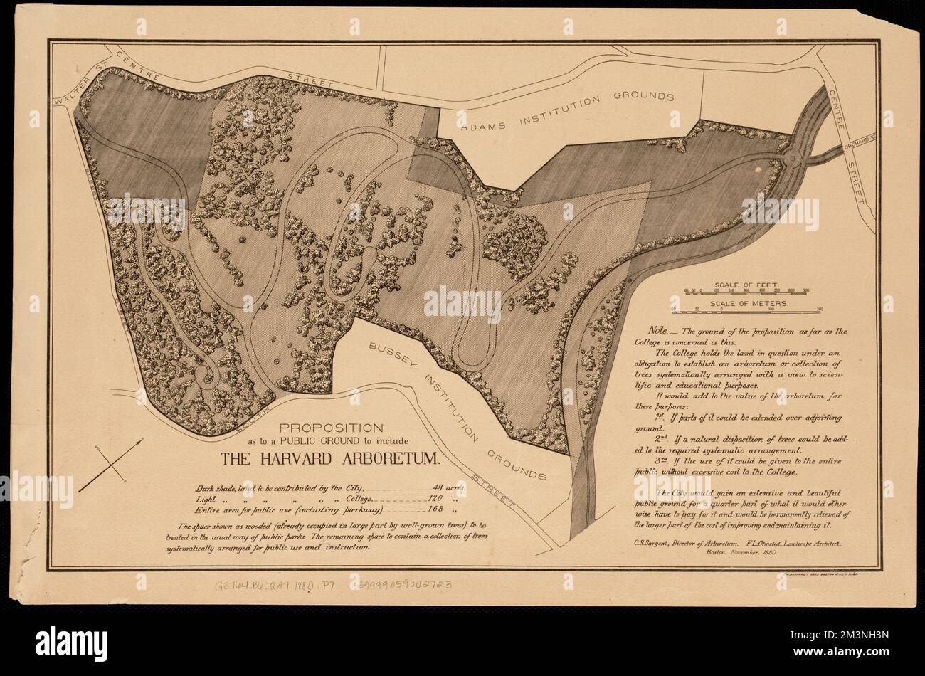 Proposition as to a public ground to include the Harvard Arboretum ...