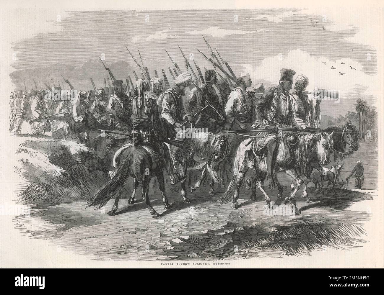 Tantia Topee's Soldiery Stock Photo - Alamy