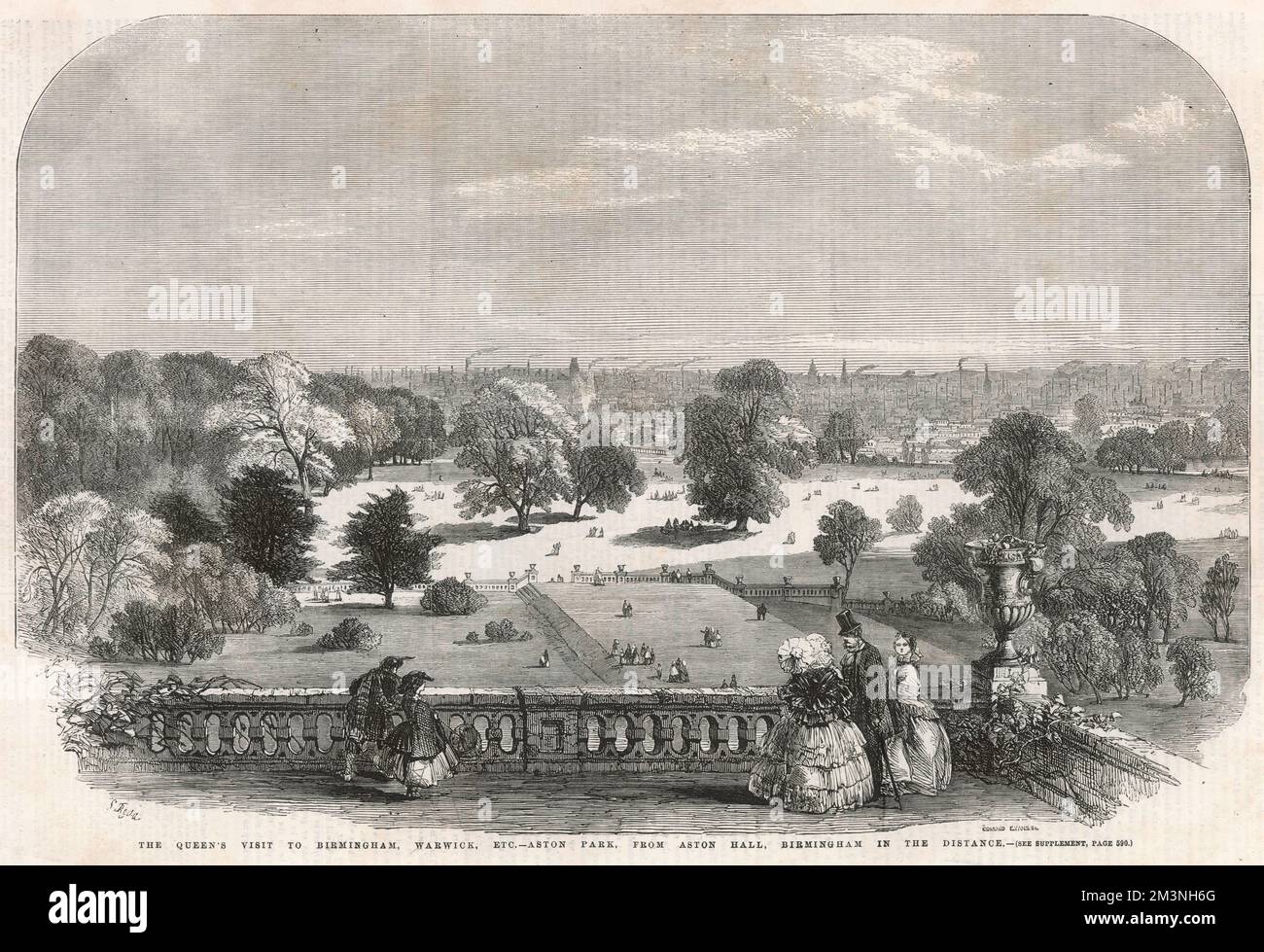 Aston Park viewed Stock Photo - Alamy