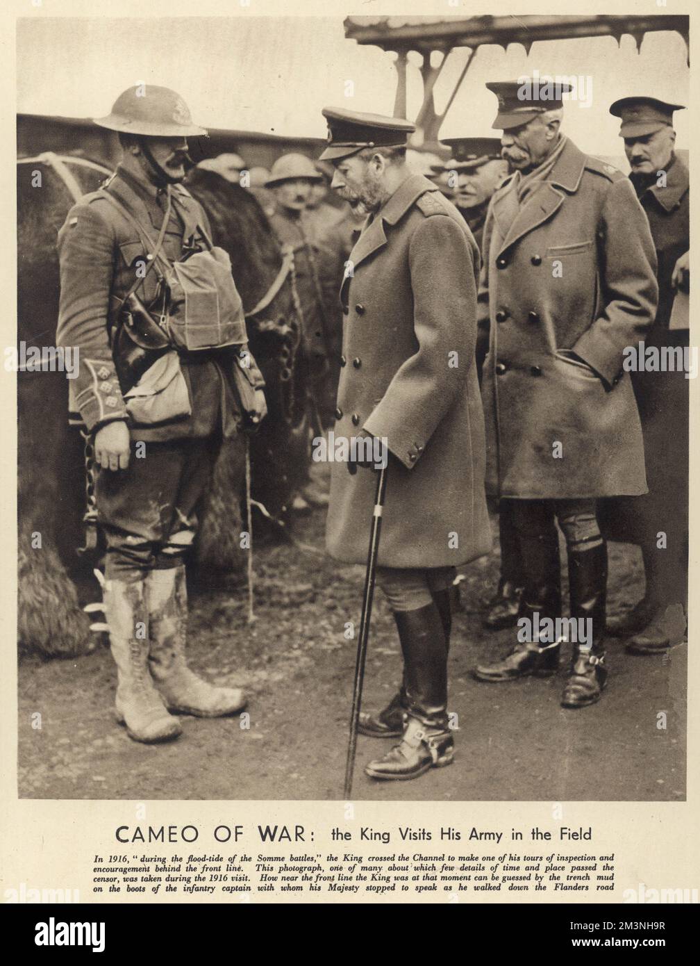 King george v visits the front hi-res stock photography and images - Alamy