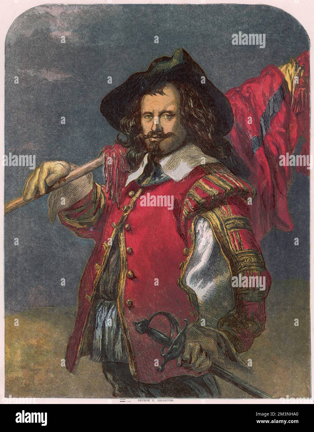 The Standard Bearer by J. Gilbert Stock Photo - Alamy
