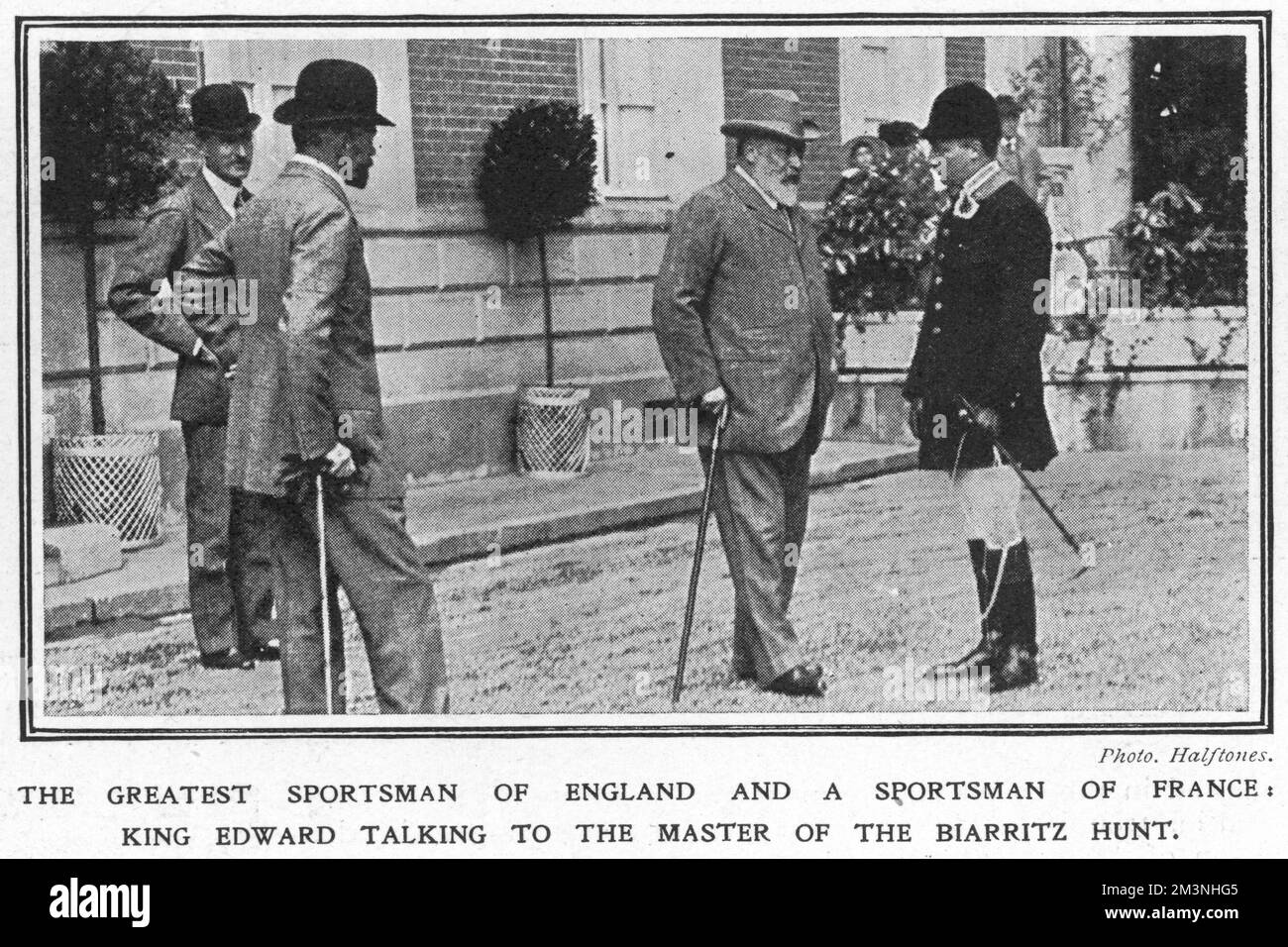 Edward VII with the master of the Biarritz hunt Stock Photo - Alamy