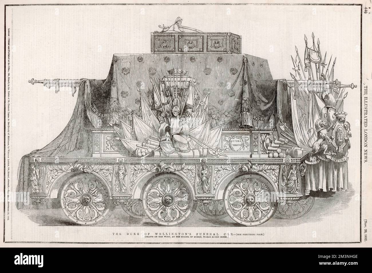 The Duke of Wellington's funeral car Stock Photo - Alamy