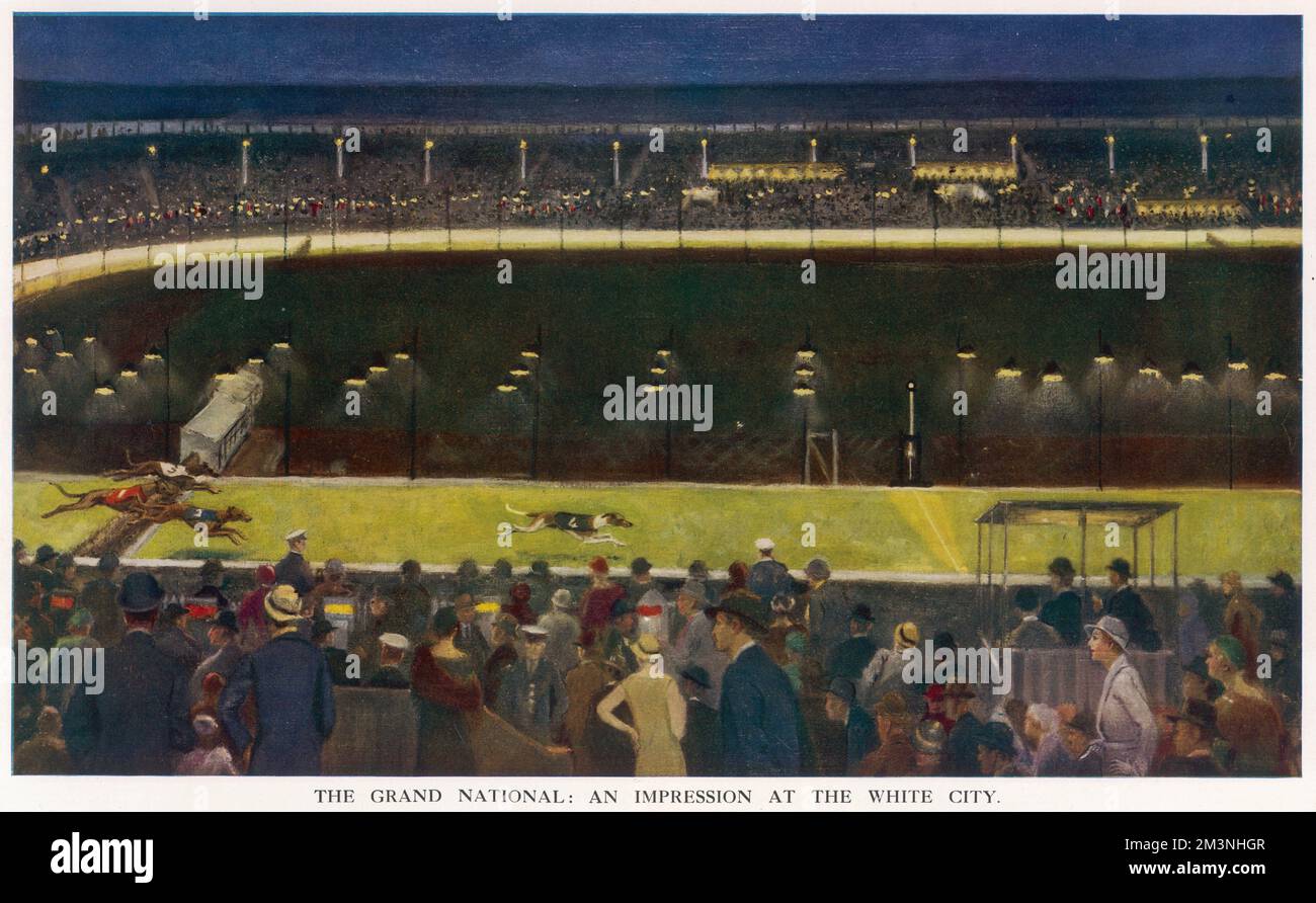 The Grand National at White City Stock Photo - Alamy