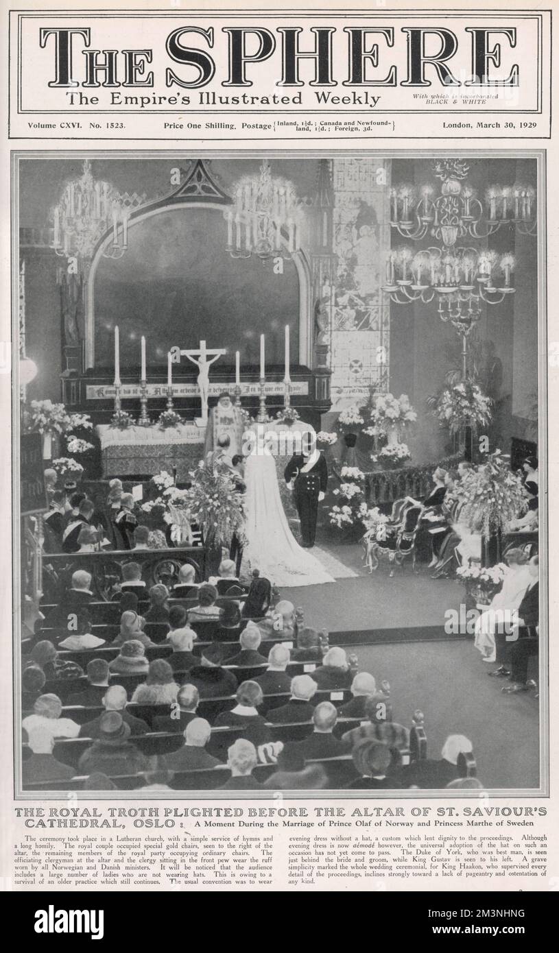 Royal norwegian wedding hi-res stock photography and images - Alamy