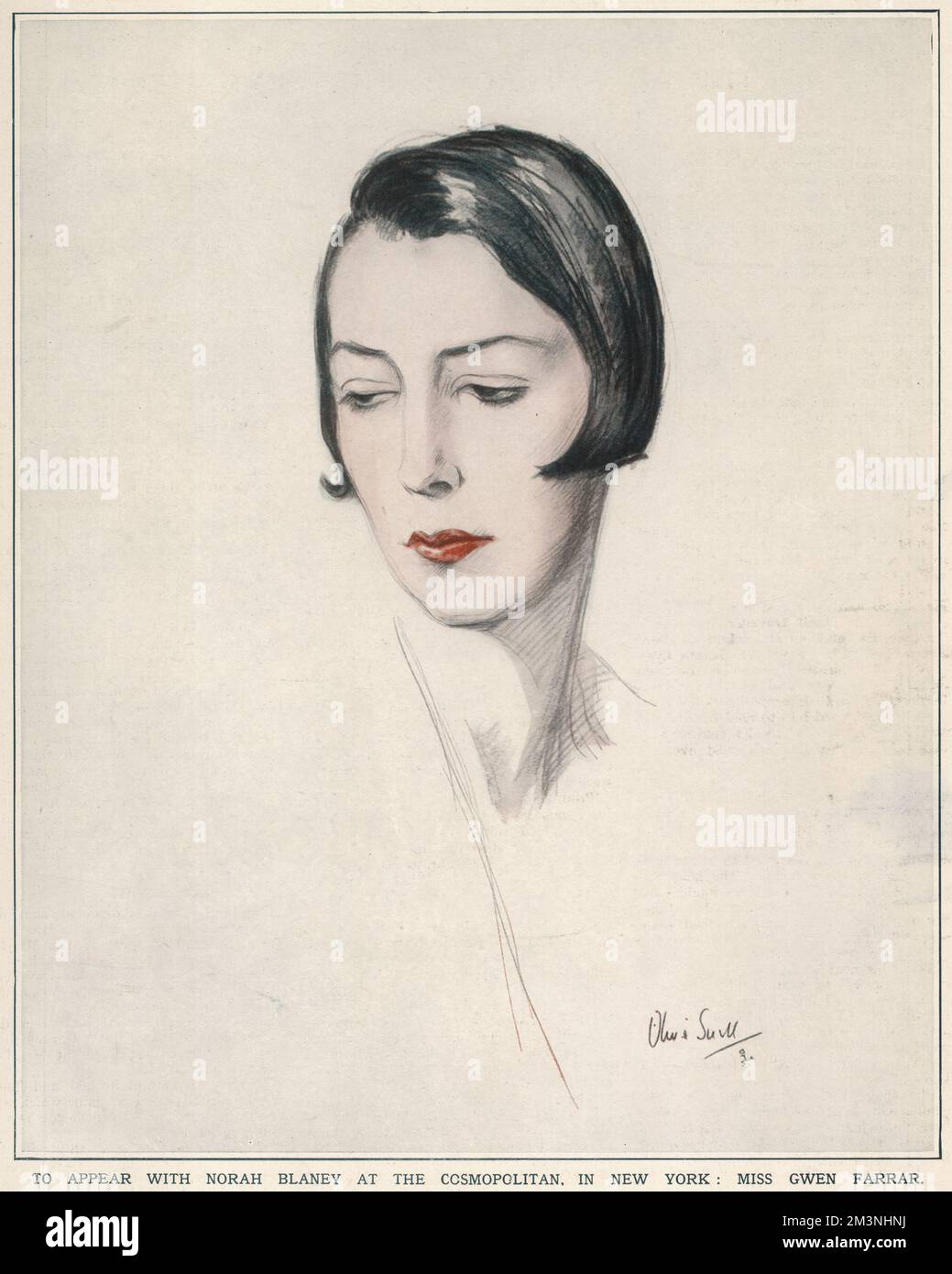 Miss Gwen Farrar, entertainer and musician, about to appear with Norah ...