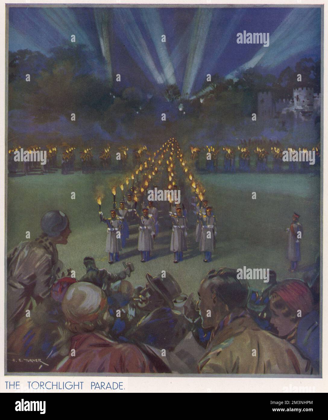 The Torchlight Parade by C. E. Turner Stock Photo - Alamy