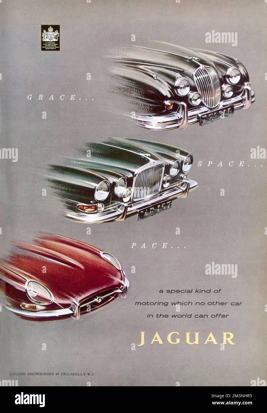 Jaguar car advertisement Stock Photo - Alamy