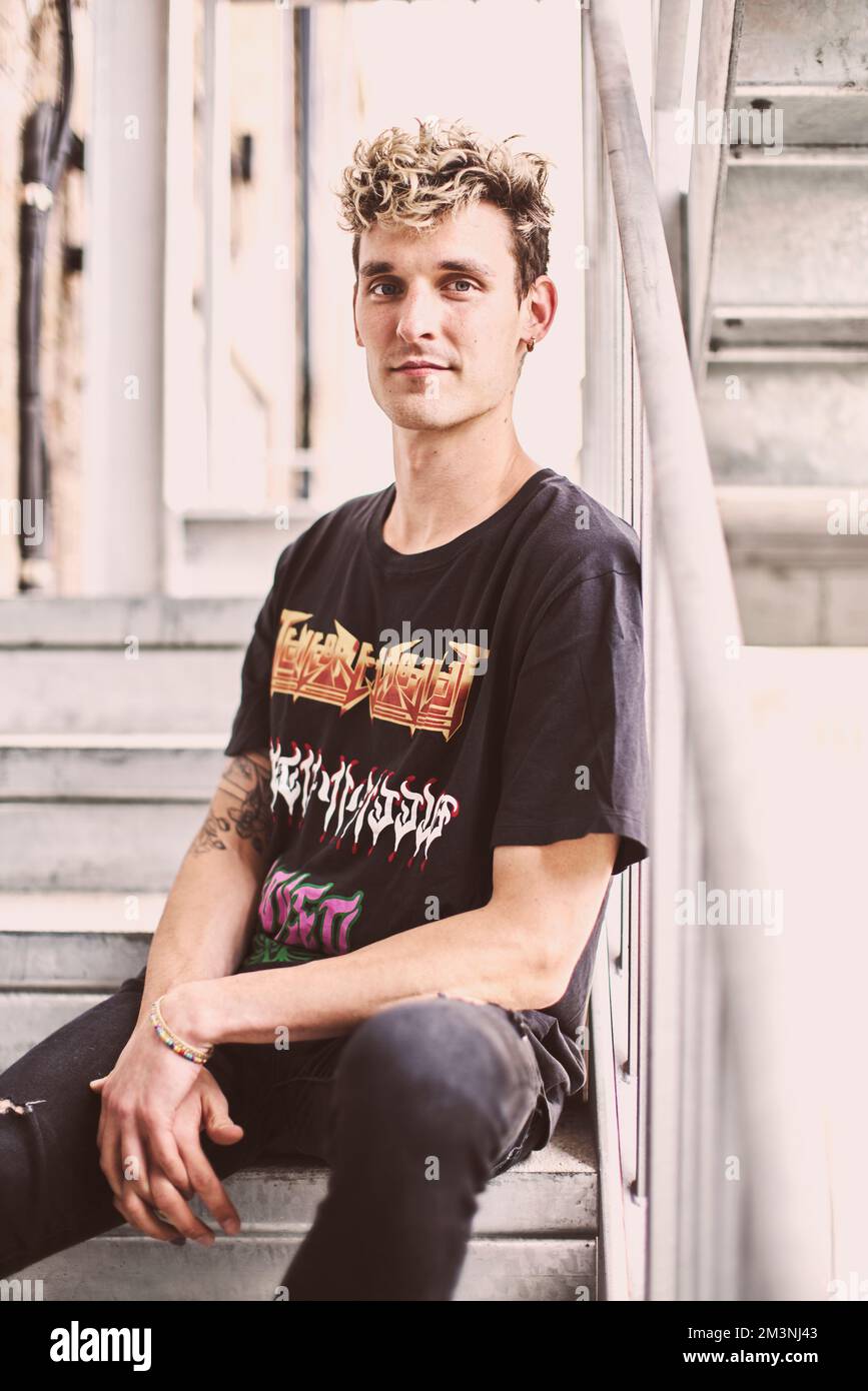 American DJ and producer GRiZ photographed at Point Blank studios ...