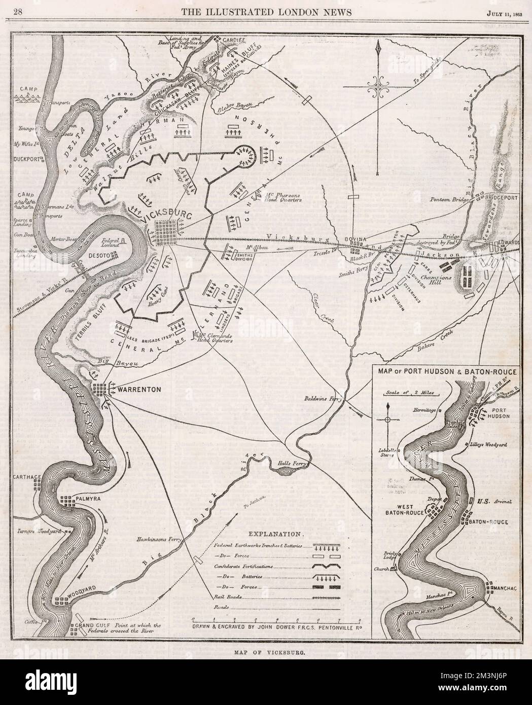 1863 map american civil war hi-res stock photography and images - Alamy