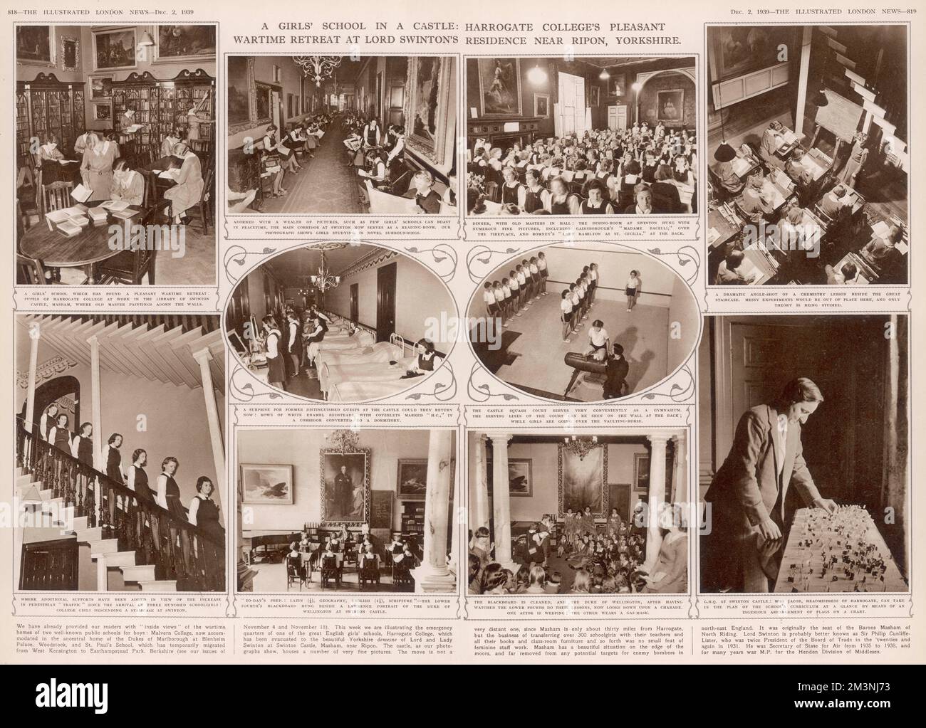 Harrogate Ladies' College Stock Photo - Alamy