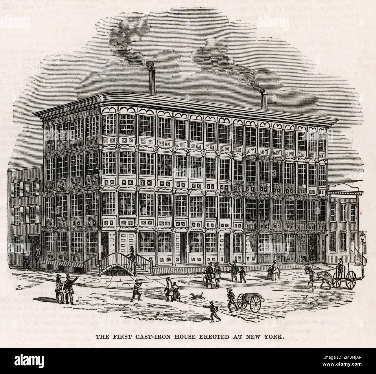 First cast-iron house in New York Stock Photo - Alamy