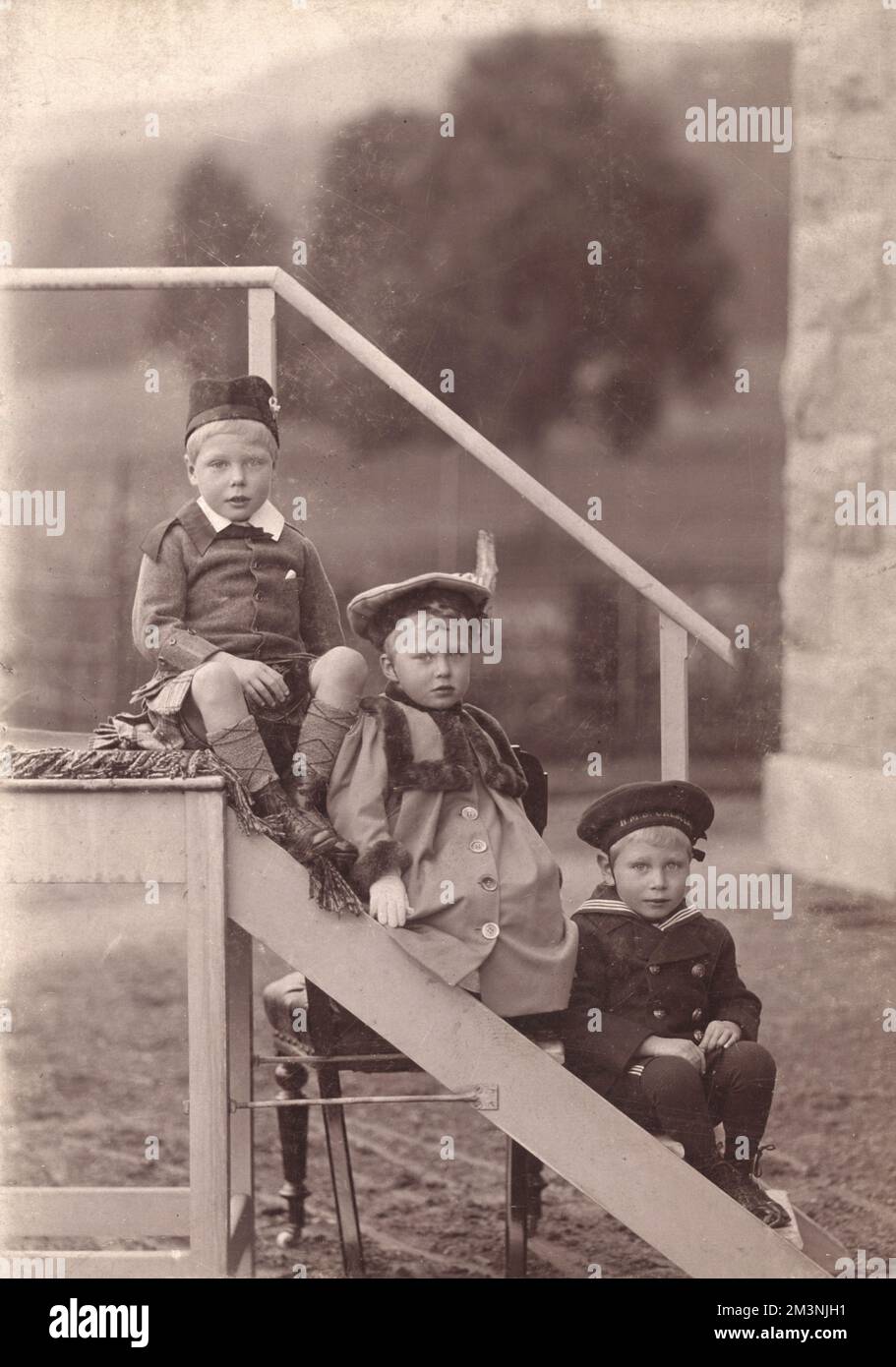 The Wales children, c.1900 Stock Photo - Alamy