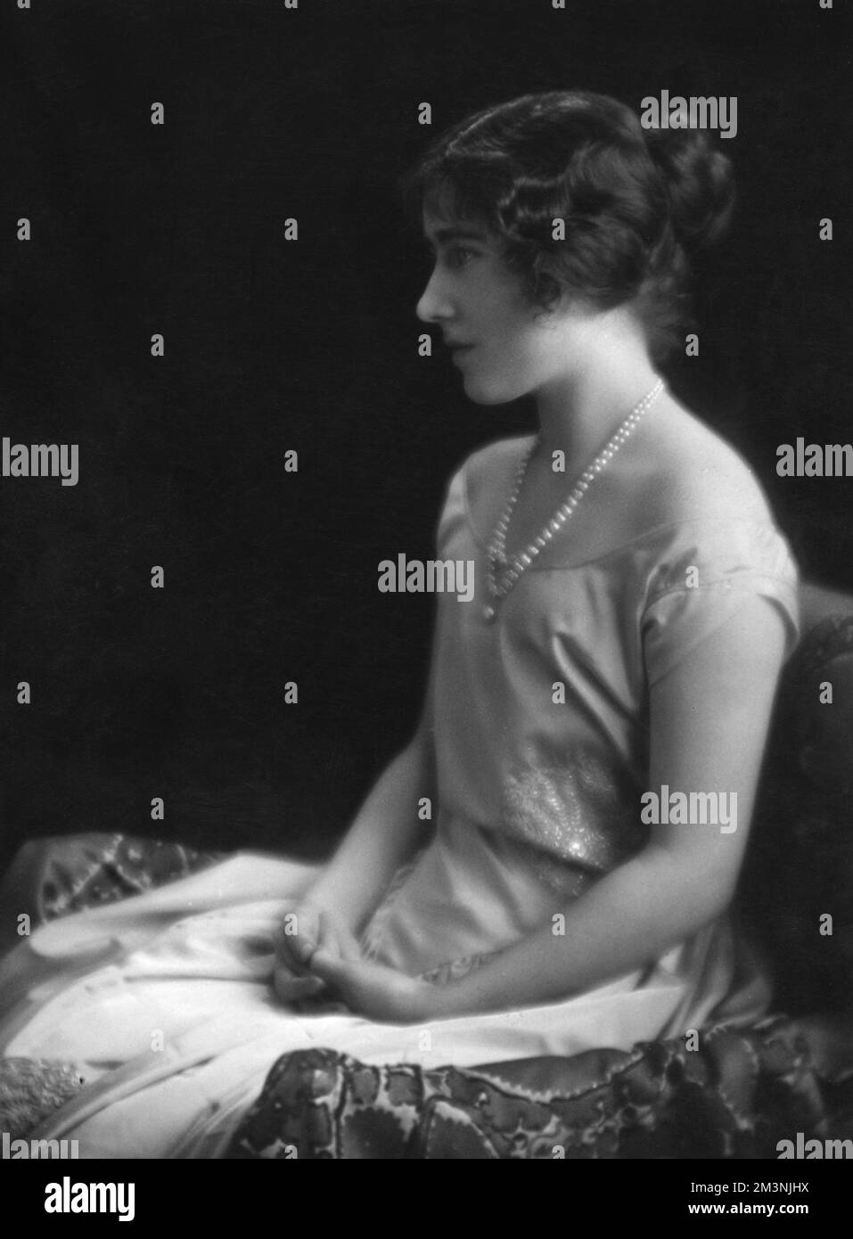 Lady Elizabeth Angela Marguerite Bowes-Lyon (1900-2002), later Duchess of York, Queen Elizabeth ...