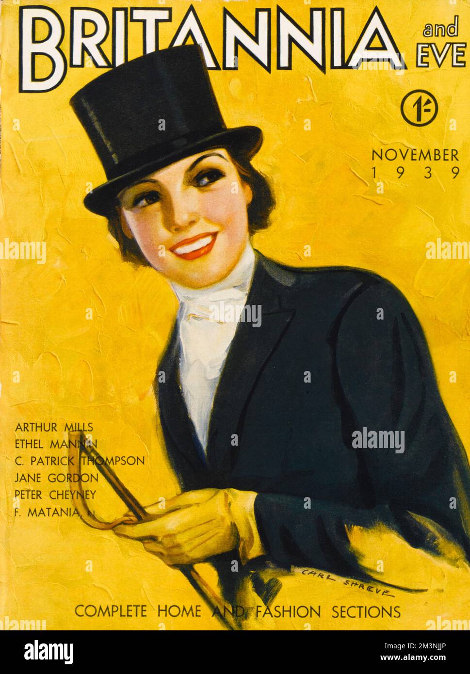 Britannia and Eve magazine, November 1939 Stock Photo - Alamy