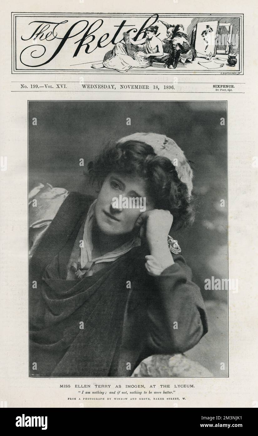 Ellen Terry as Imogen Stock Photo - Alamy