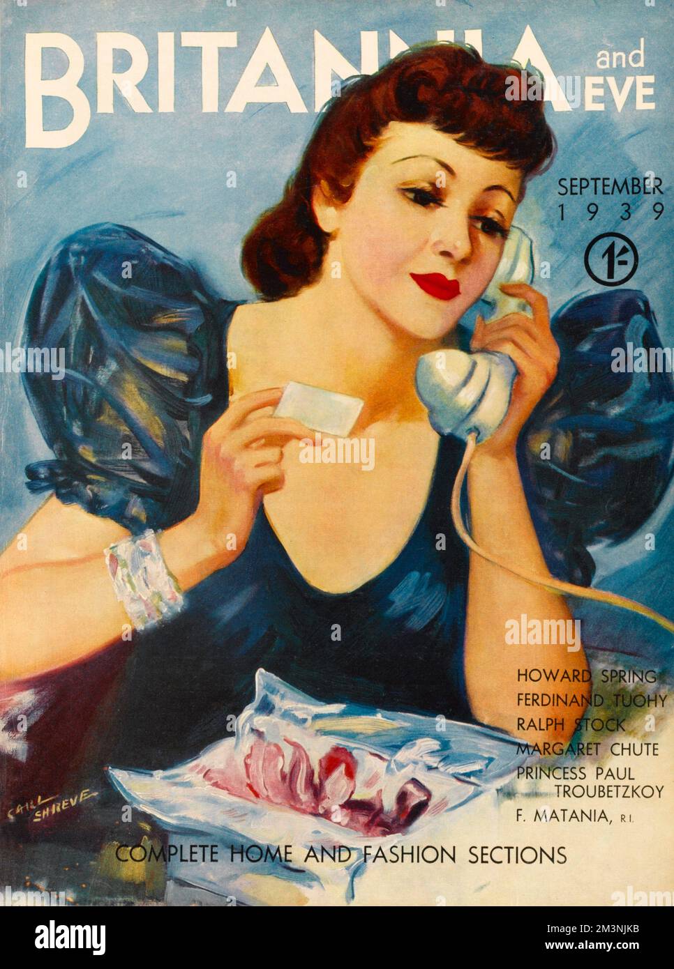 1930's illustration woman hi-res stock photography and images - Alamy