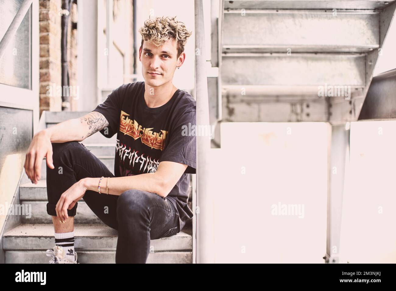 American DJ and producer GRiZ photographed at Point Blank studios ...