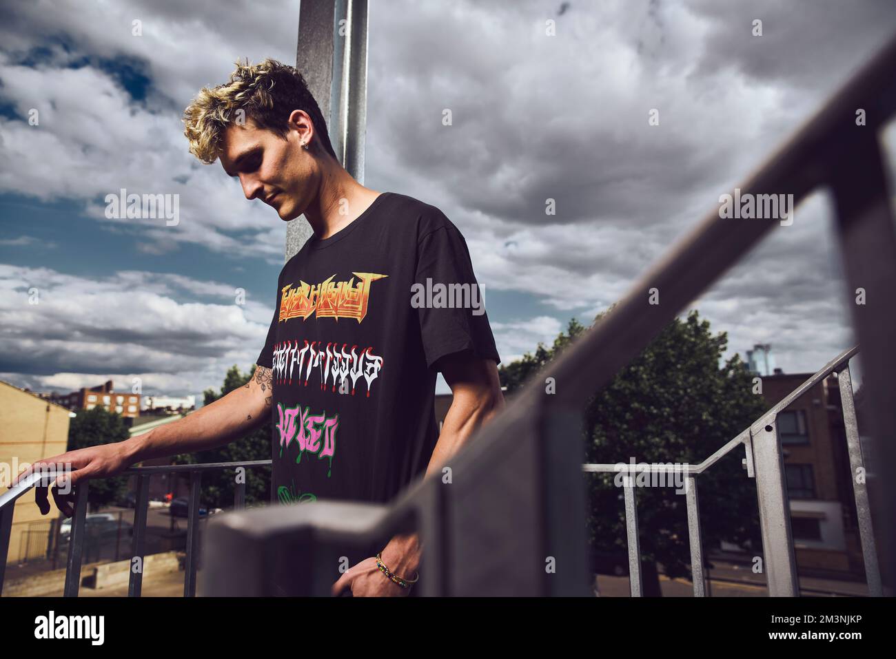 American DJ and producer GRiZ photographed at Point Blank studios ...